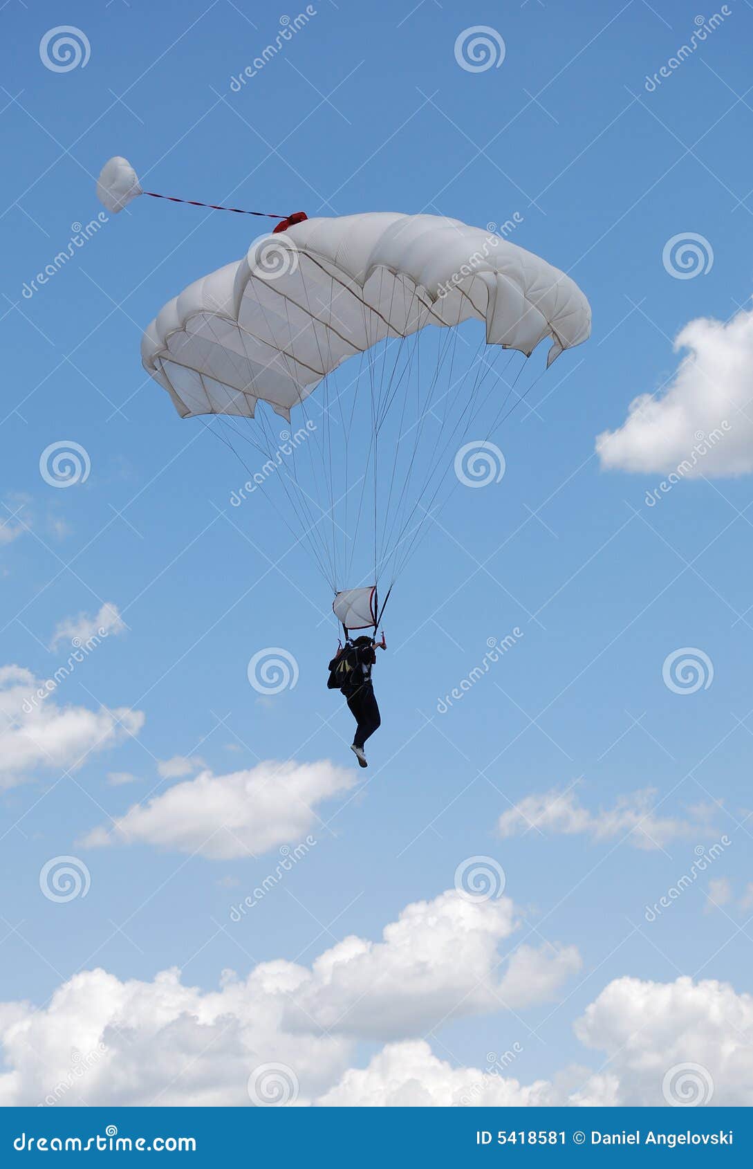 Parachuter stock image. Image of parachutist, sport, parachutes - 5418581
