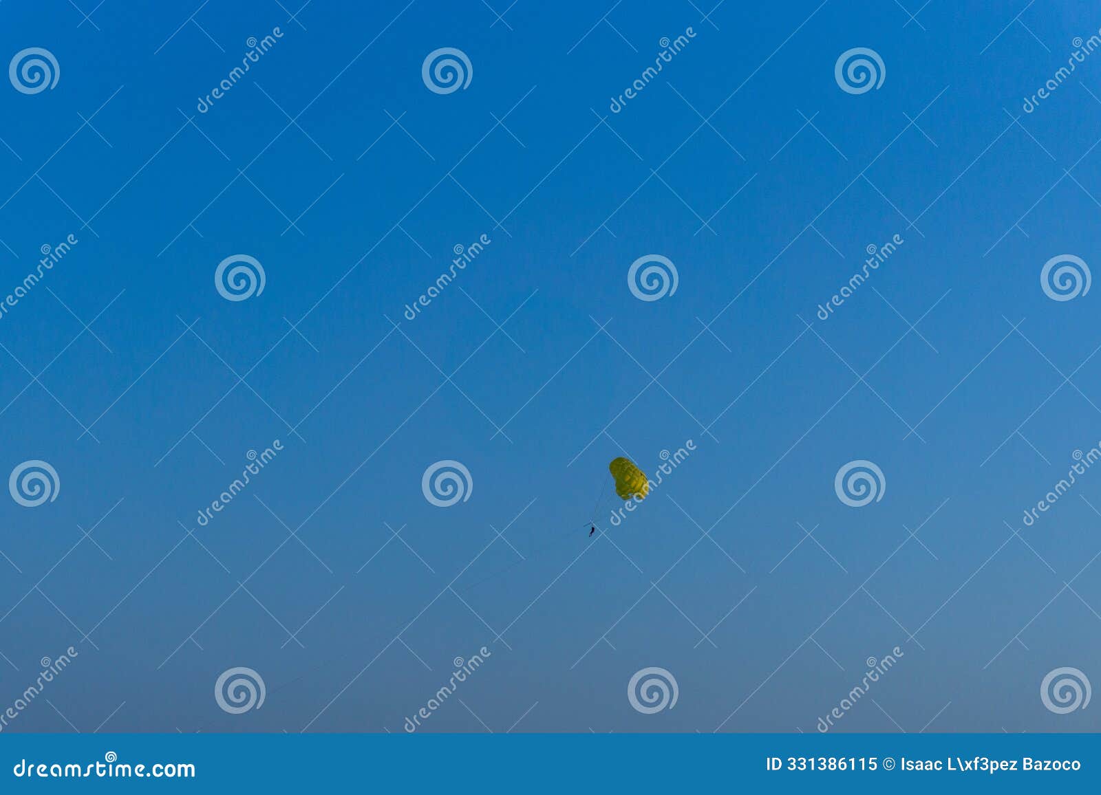 Parachutes Flying in the Distance Over the Blue Sky Stock Image - Image ...