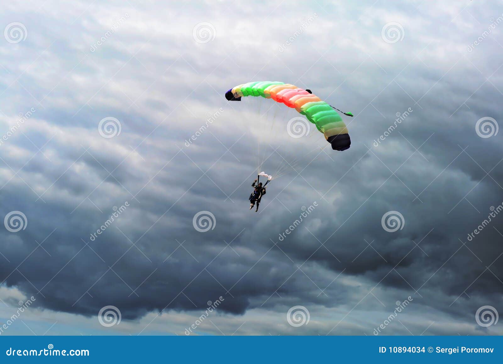 Parachuting stock photo. Image of flying, exhilaration - 10894034