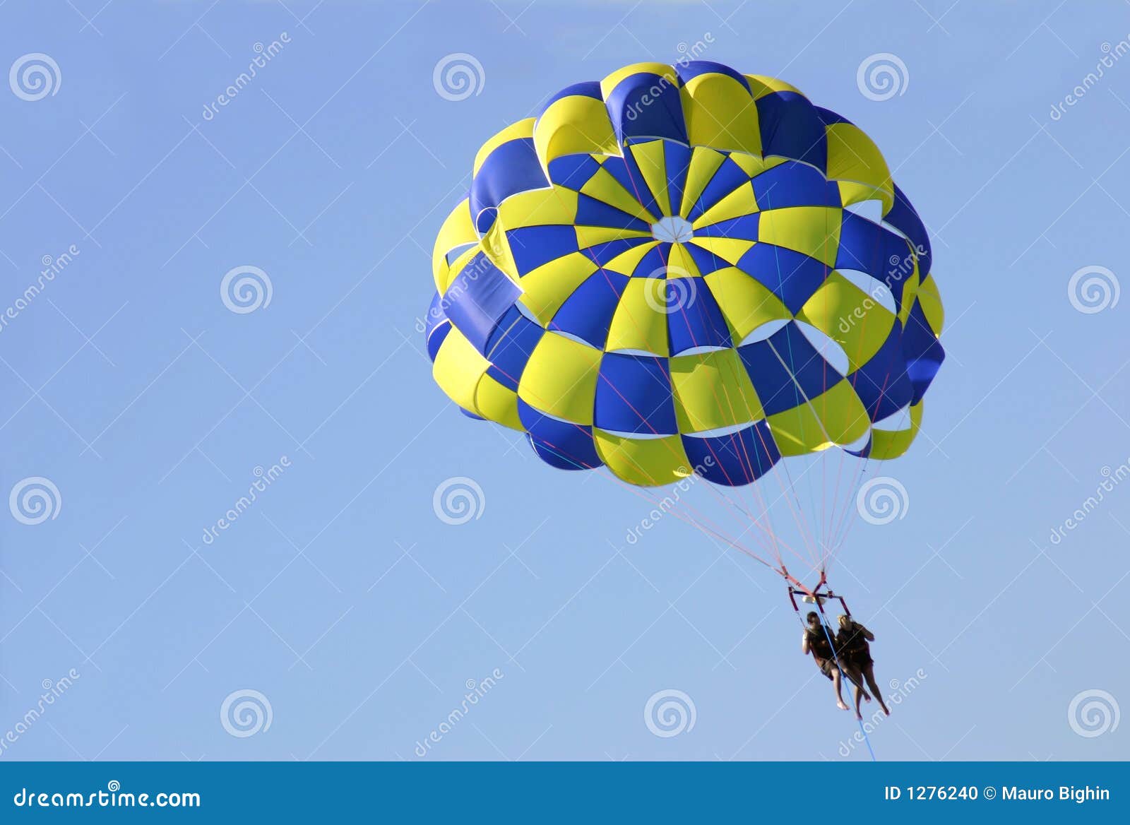 Parachuting stock photo. Image of sport, beach, activity - 1276240