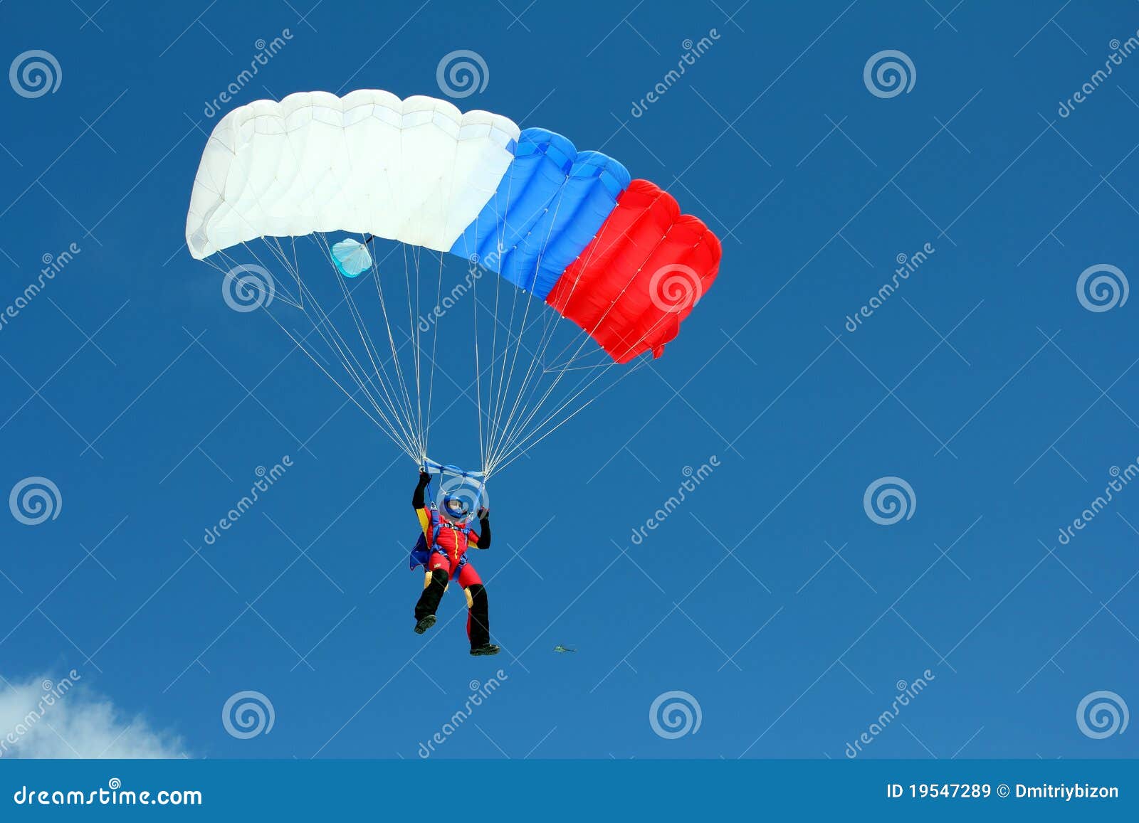 Parachuting stock image. Image of gliding, blue, jumping - 19547289