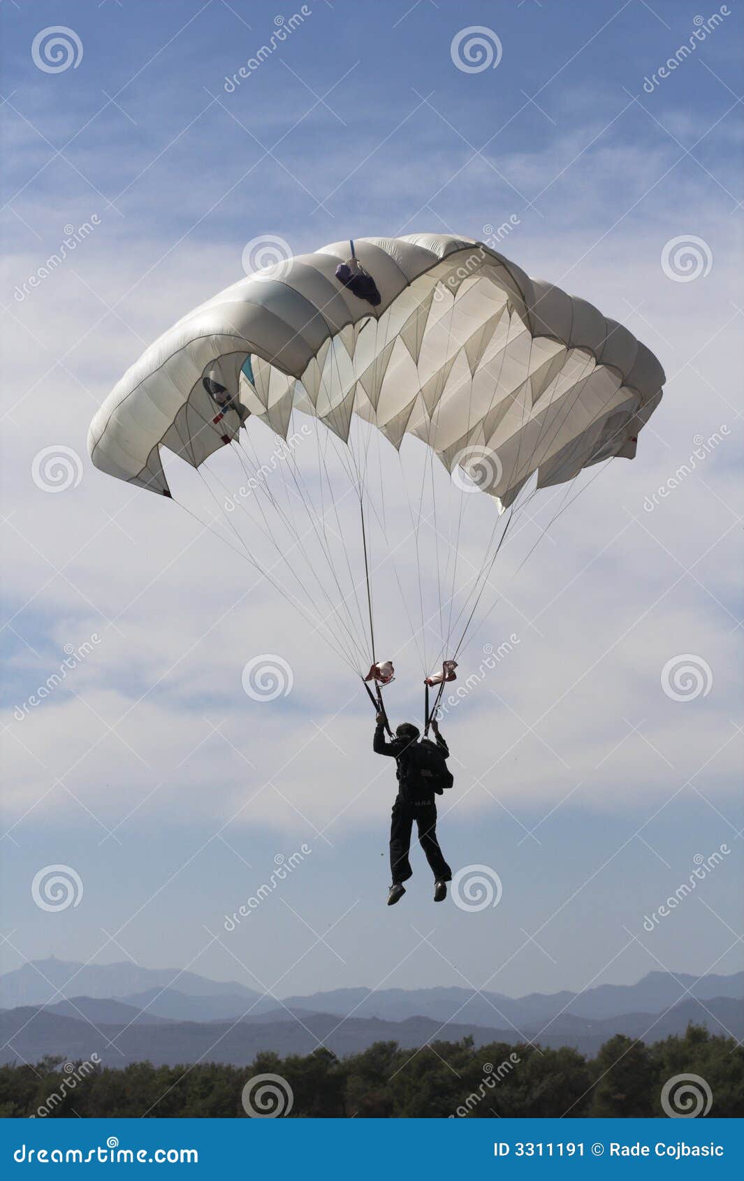 Parachuting stock image. Image of hanging, danger, historical - 3311191