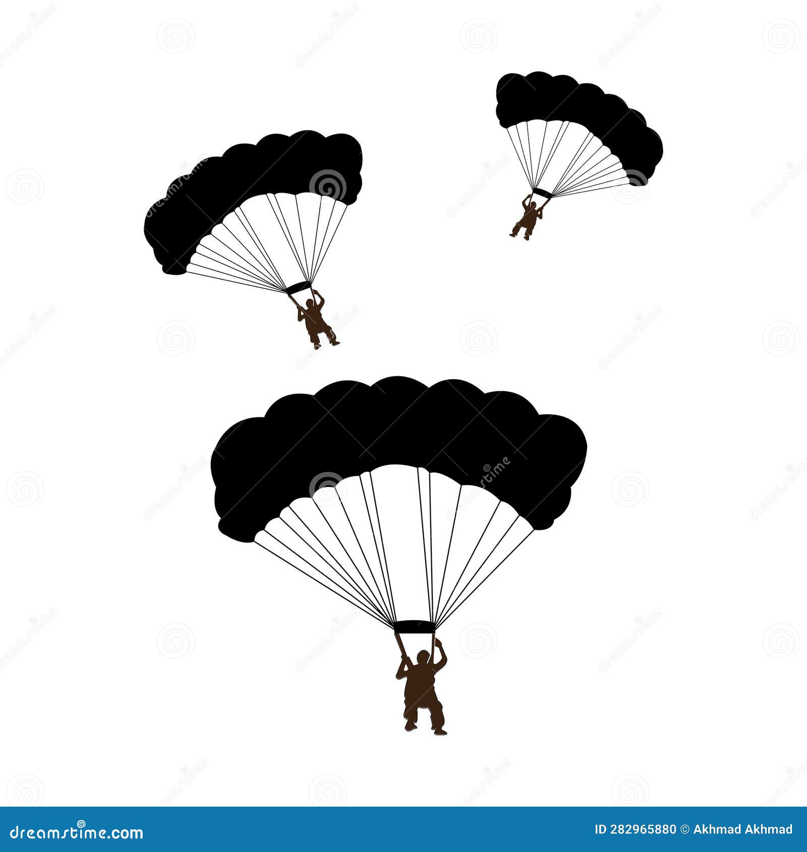 Parachuting icon stock vector. Illustration of recreation - 282965880