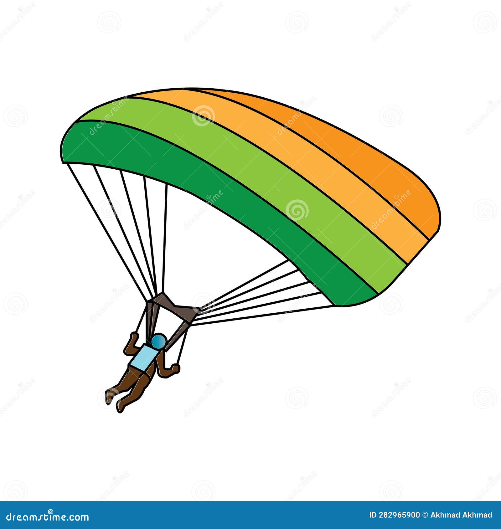 Parachuting icon stock vector. Illustration of paraglide - 282965900