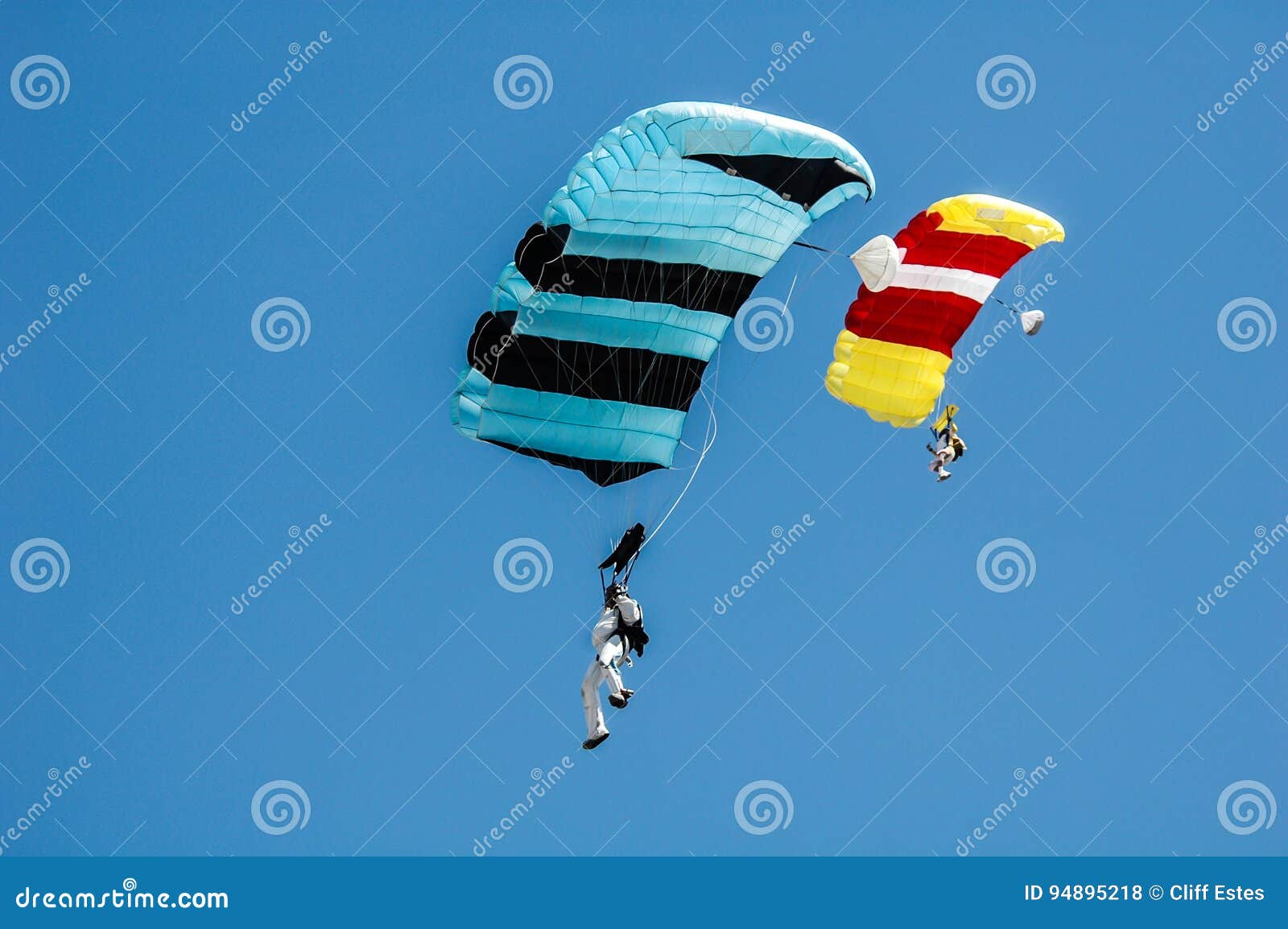 Parachuting stock photo. Image of show, flying, activity - 94895218