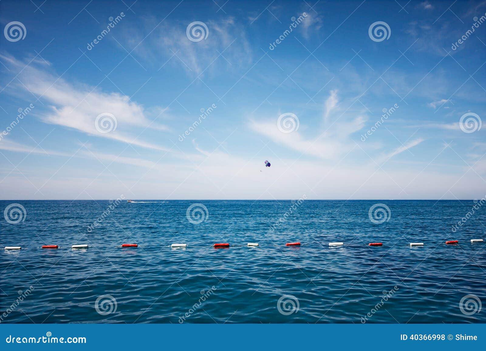 Parachuting at sea stock photo. Image of extreme, sport - 40366998