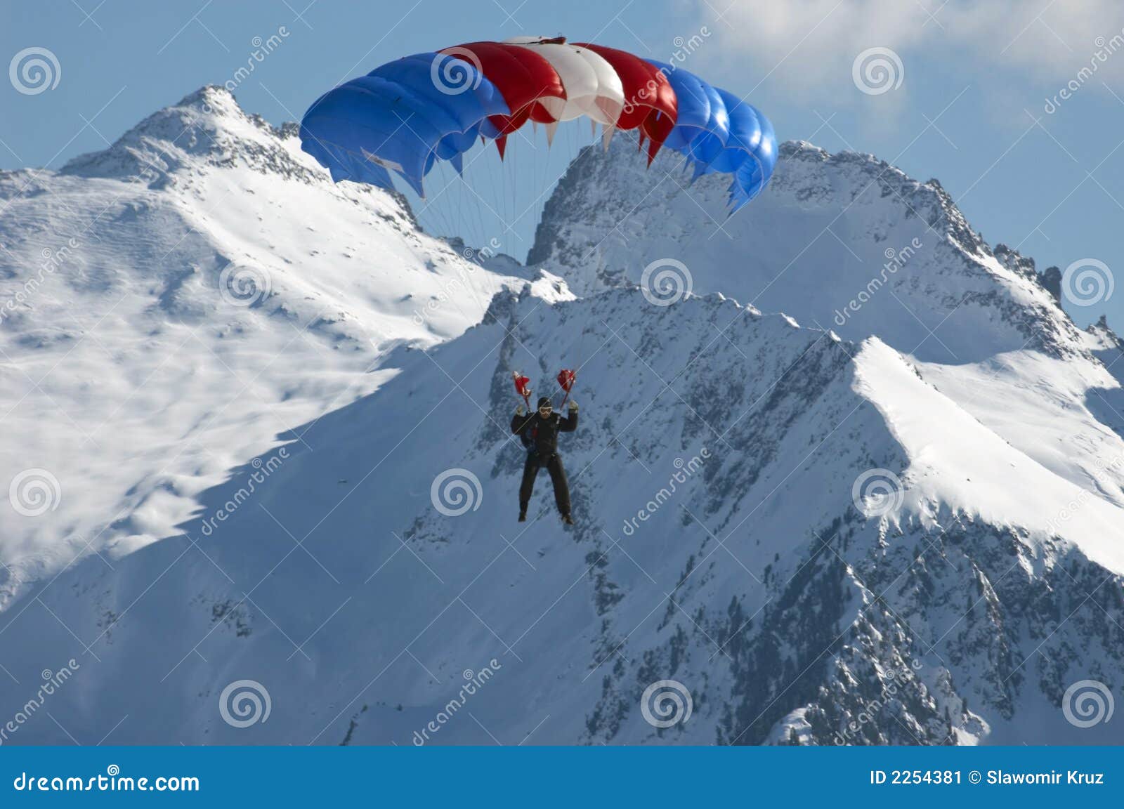 Parachutist stock image. Image of aerodynamic, performance - 2254381