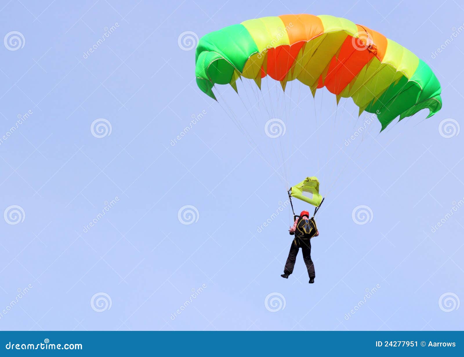 Parachutist stock image. Image of parachuting, hobby - 24277951