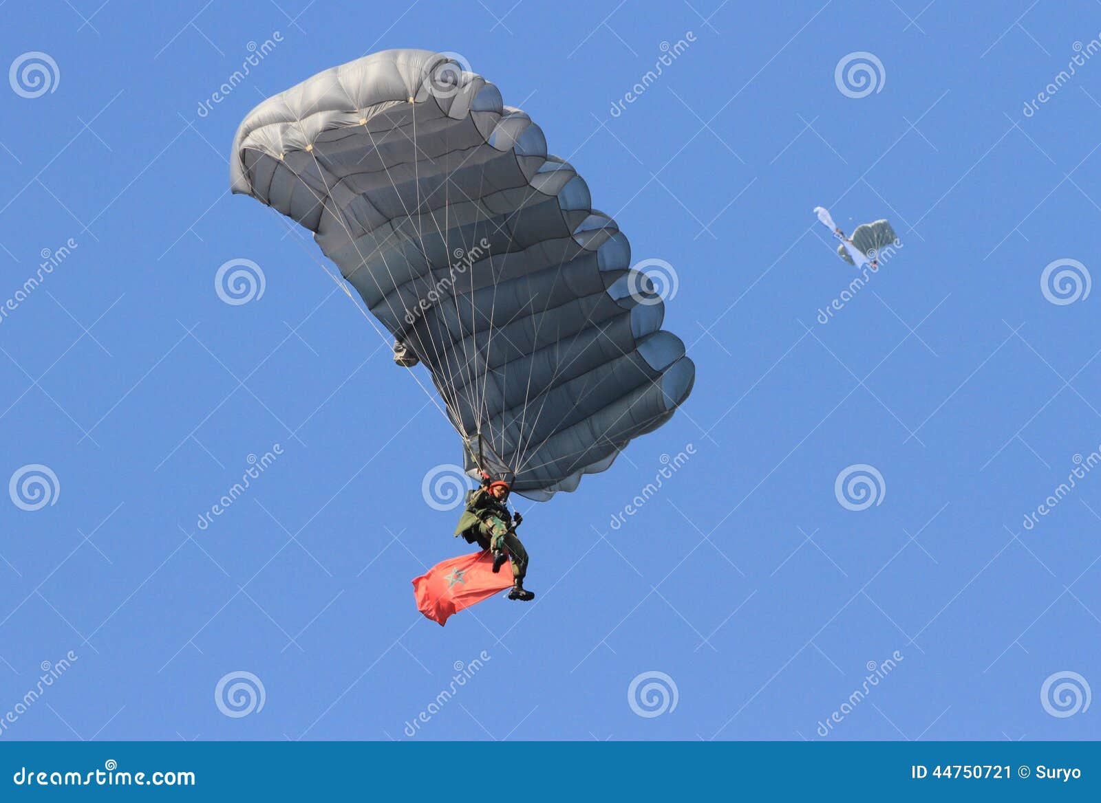 Parachutist redactionele foto. Image of ceremonie, solo - 44750721