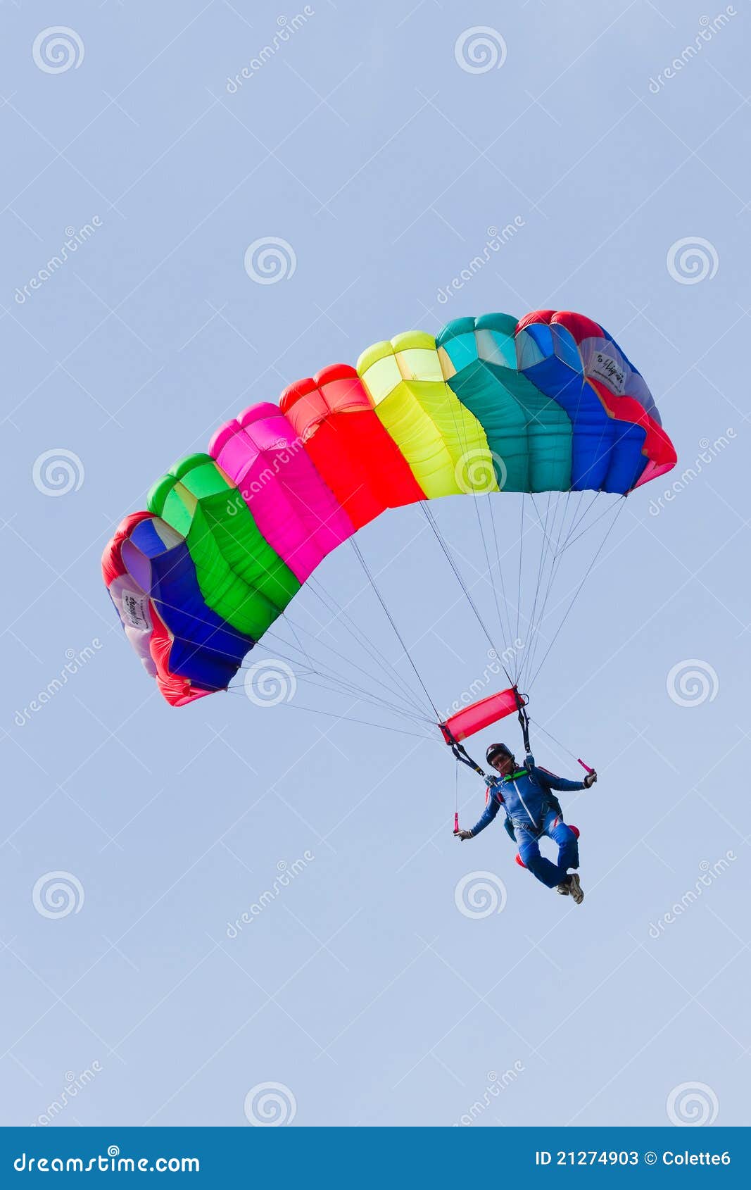 Parachutist Demonstrate Jumping from Airplane Editorial Stock Photo ...