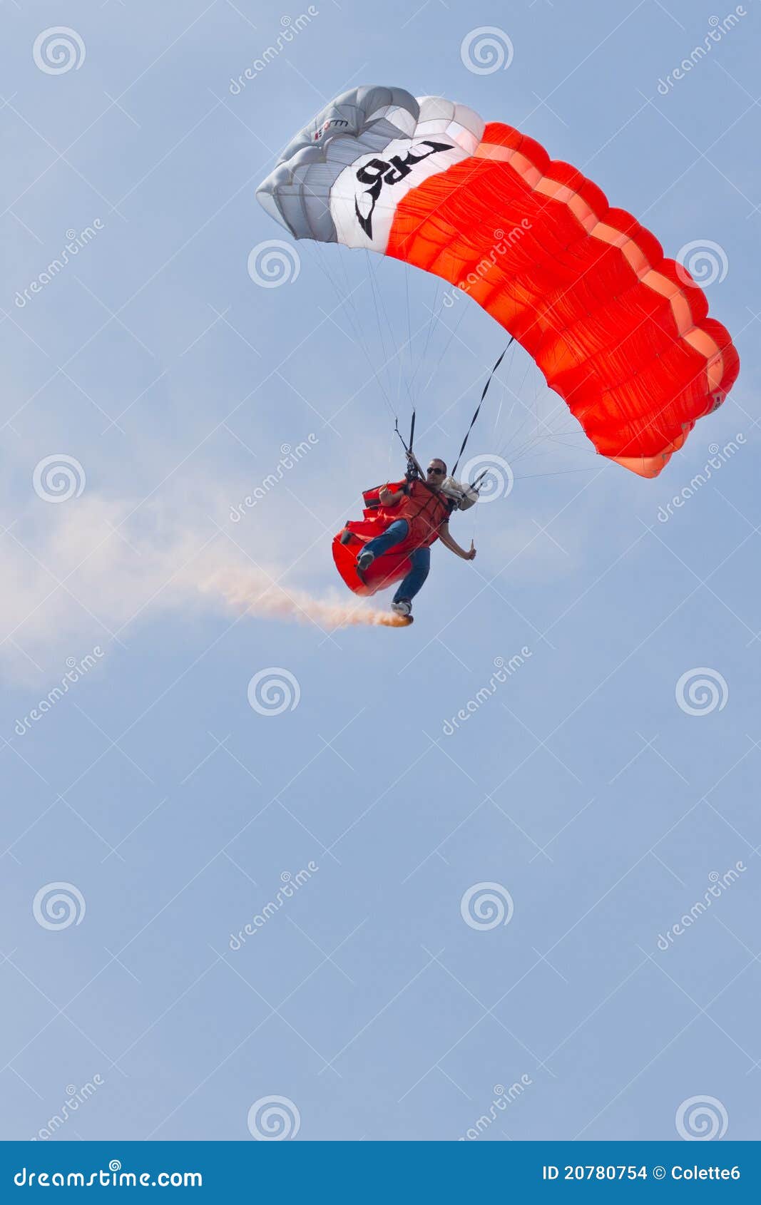 Parachutists Demonstrate Jumping from Airplane Editorial Stock Image ...