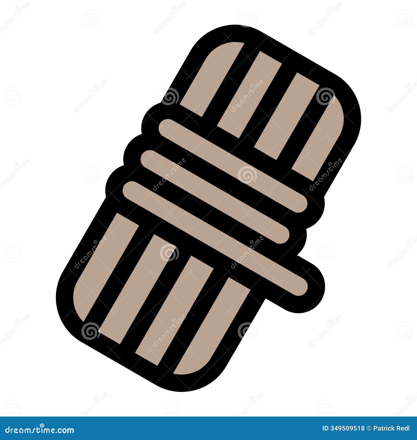 Paracord Symbol - Military Icon Stock Illustration - Illustration of ...