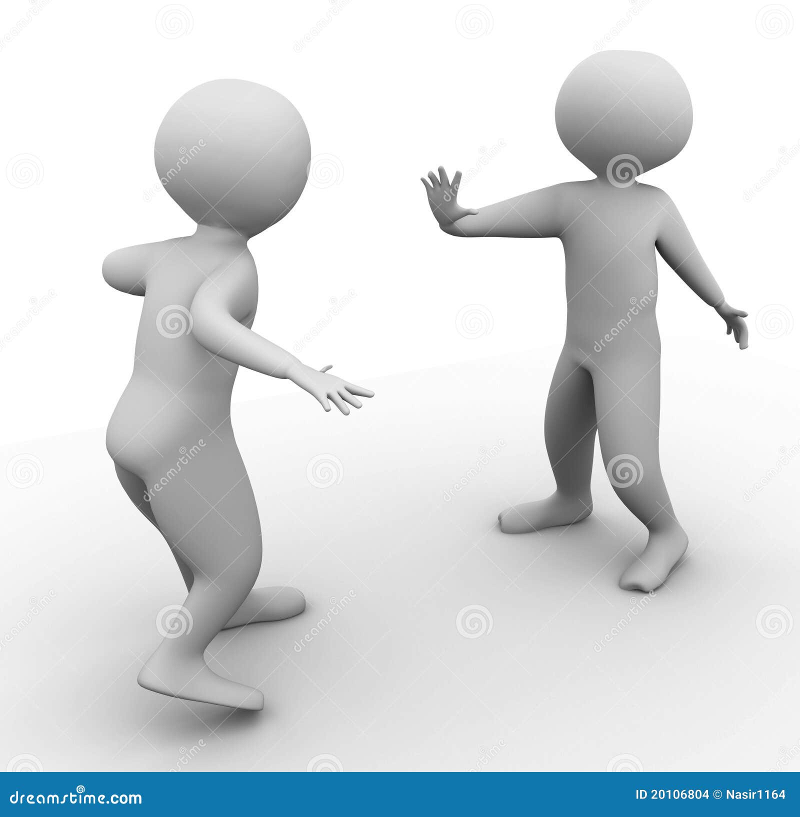 Parada del hombre 3d stock de ilustración. Ilustración de humano - 20106804