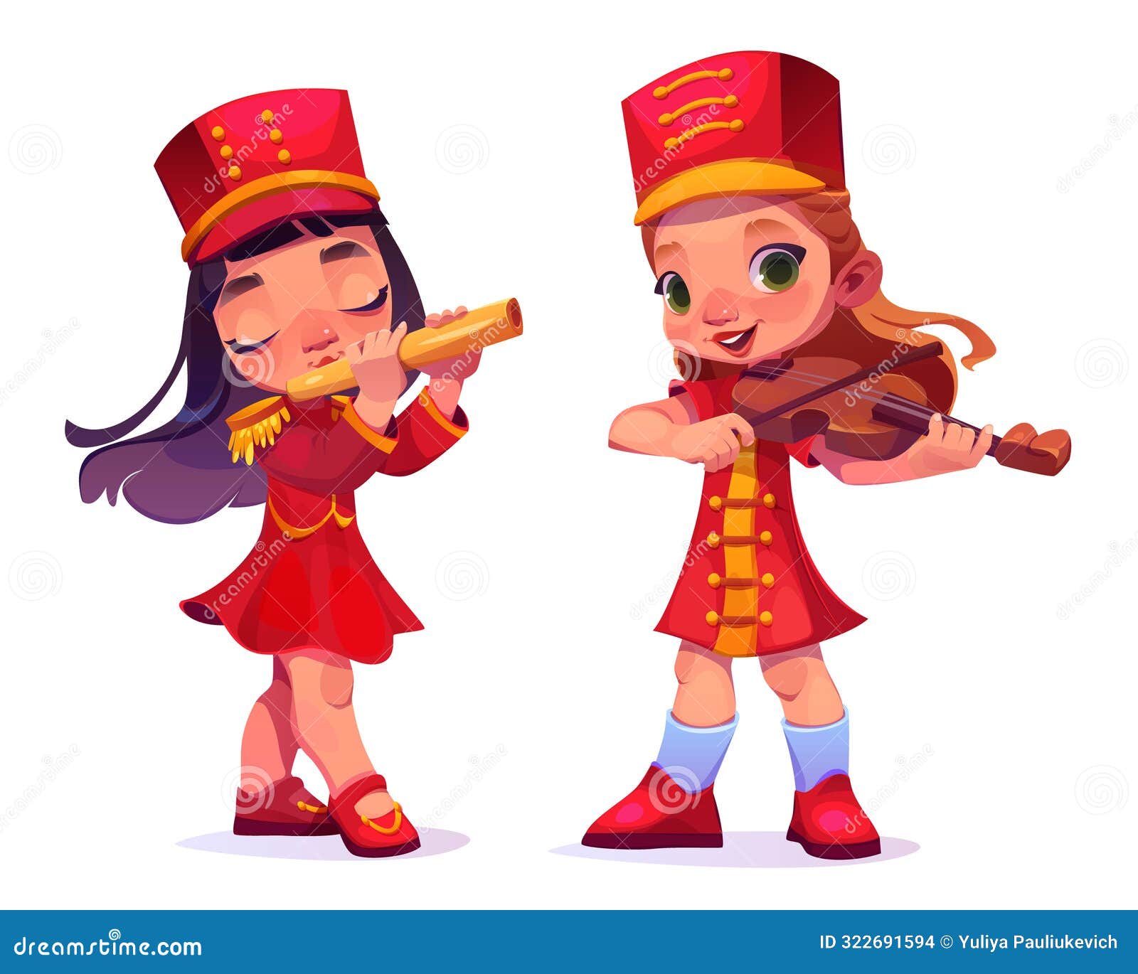 Boy Playing Flute, Talented Young Flutist Character Playing Musical ... Boy Playing Flute, Talented Young Flutist Character Playing Musical ...