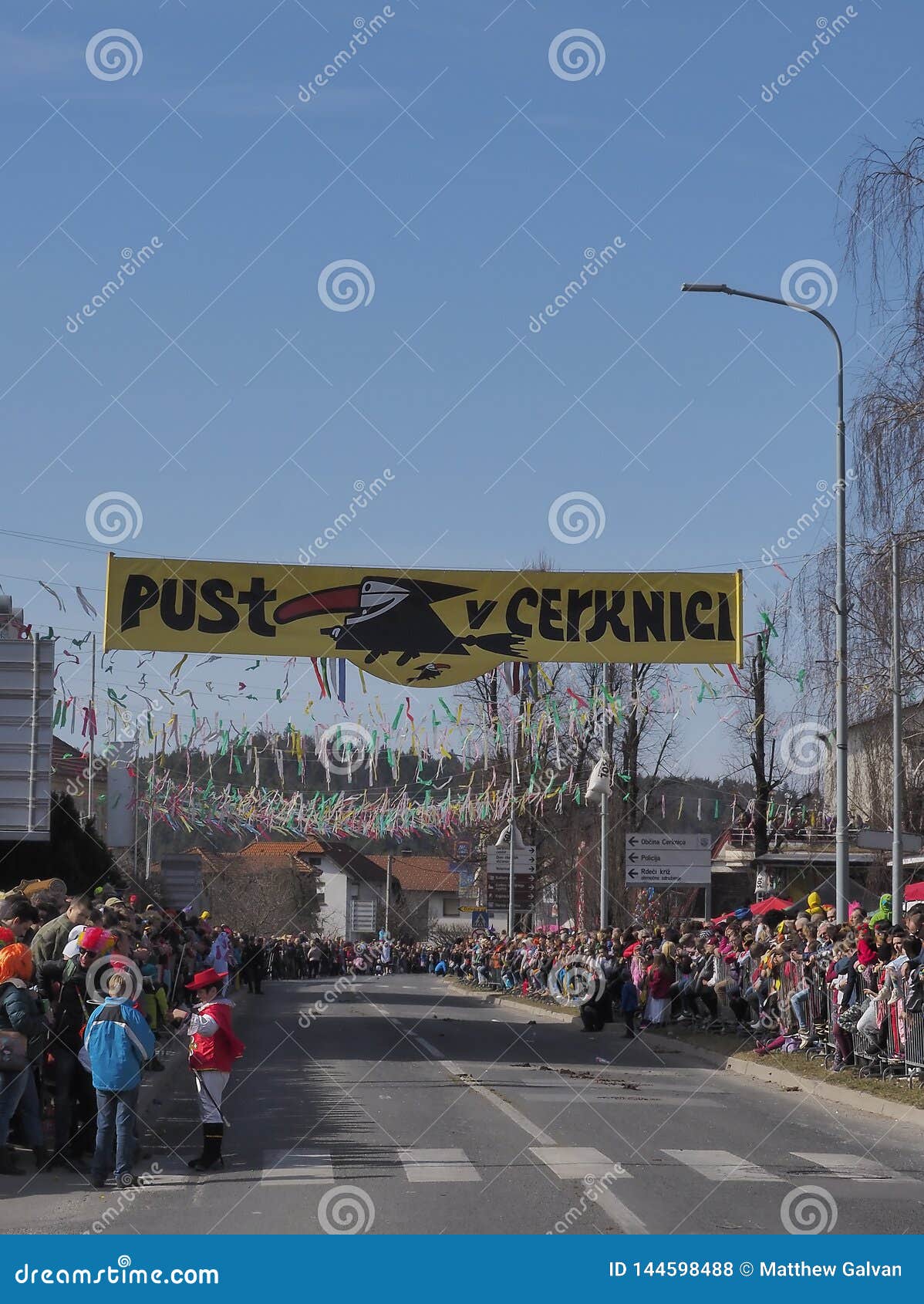 Parade Banner For Pust V Cerknici Editorial Image | CartoonDealer.com ...