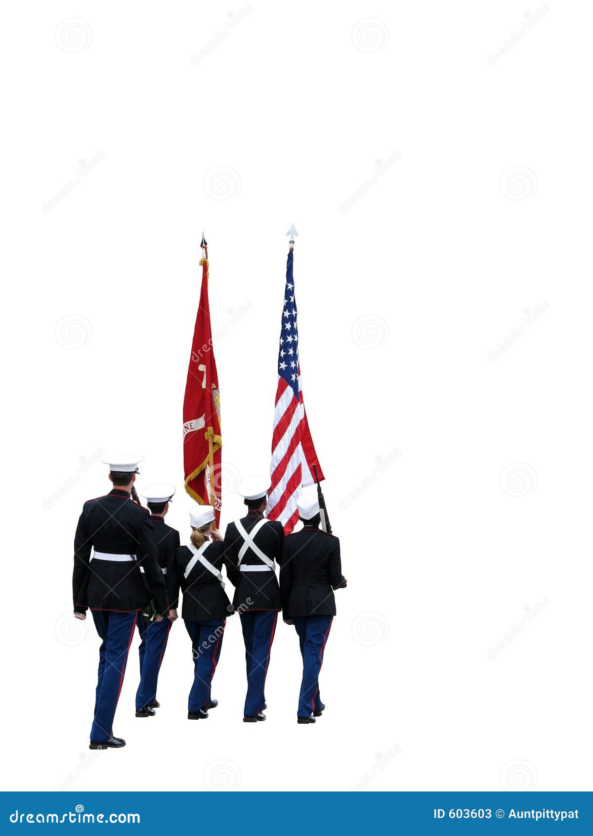 Parade Colorguard stock image. Image of flagbearer, ceremony - 603603