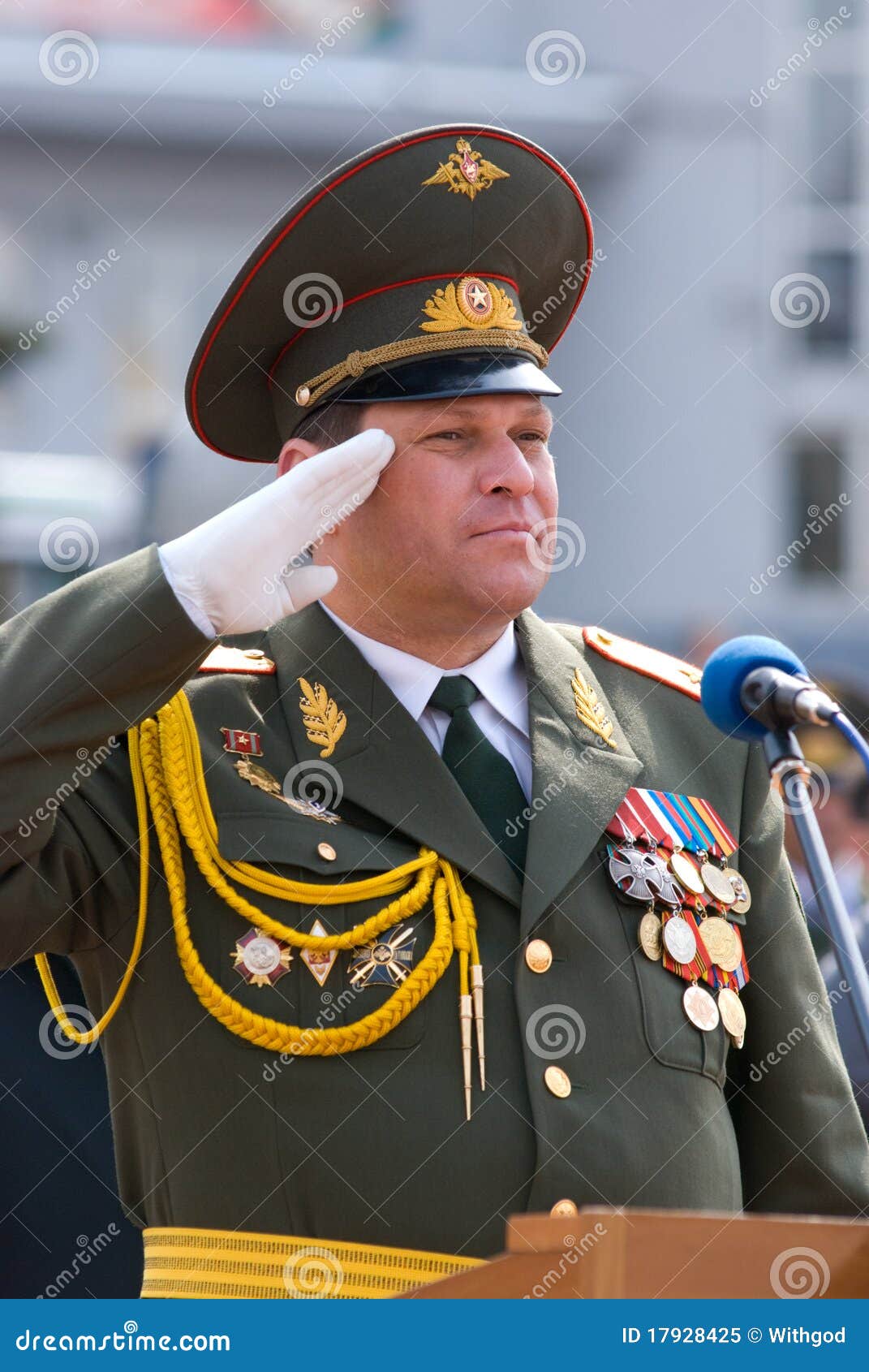 Parade commander editorial image. Image of microphone - 17928425