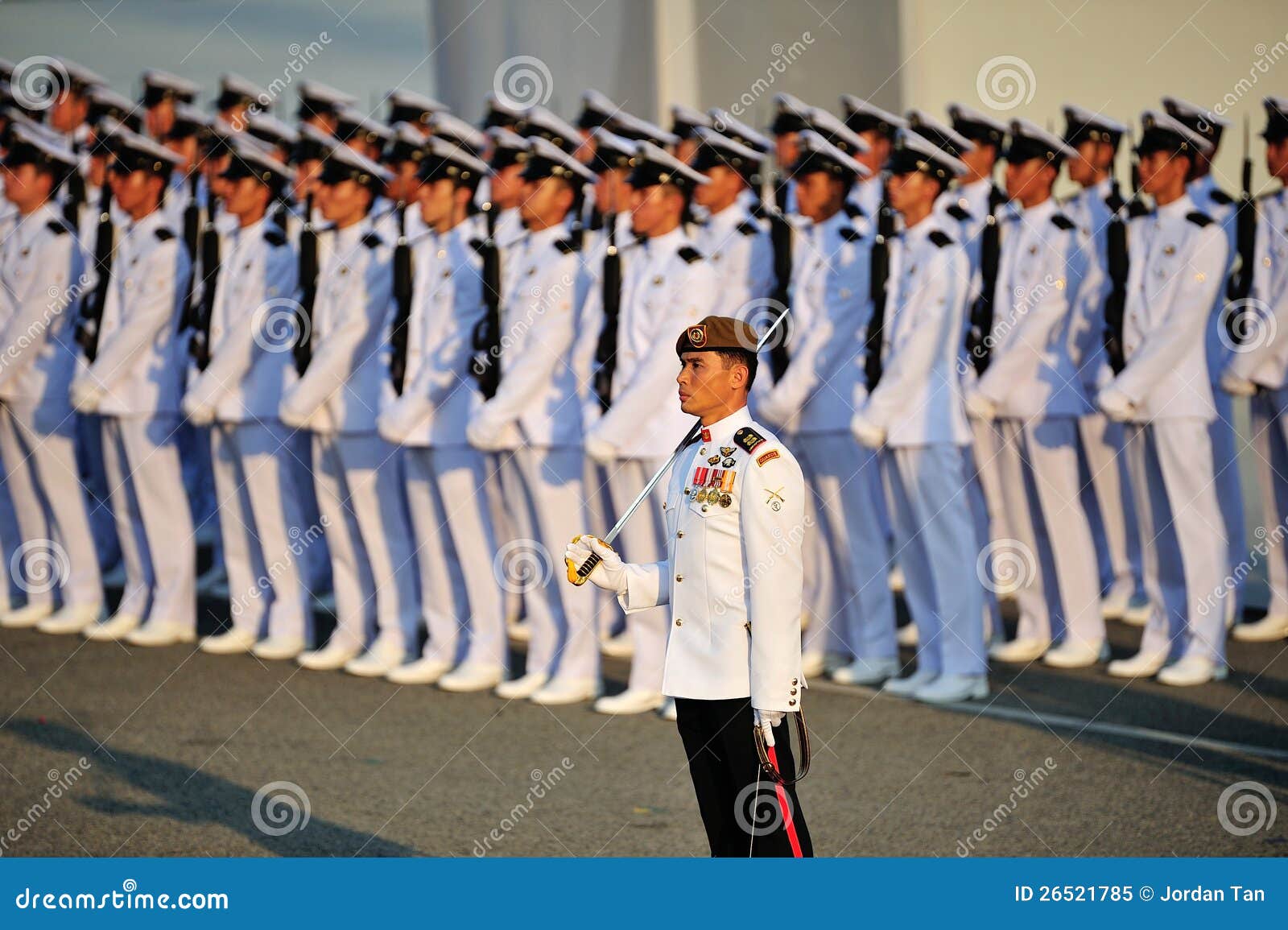 Parade Commander LTC Clarence Tan at NDP 2012 Editorial Image - Image ...