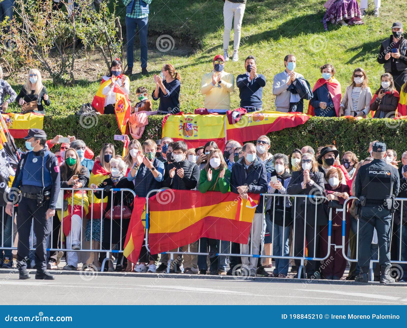 Parade of the Different Corps of the Spanish Army.during Display of ...