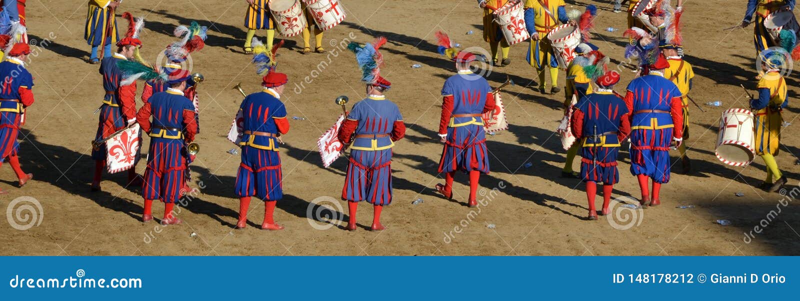 Parade of the Figurants of the Medieval Historical Procession Editorial ...