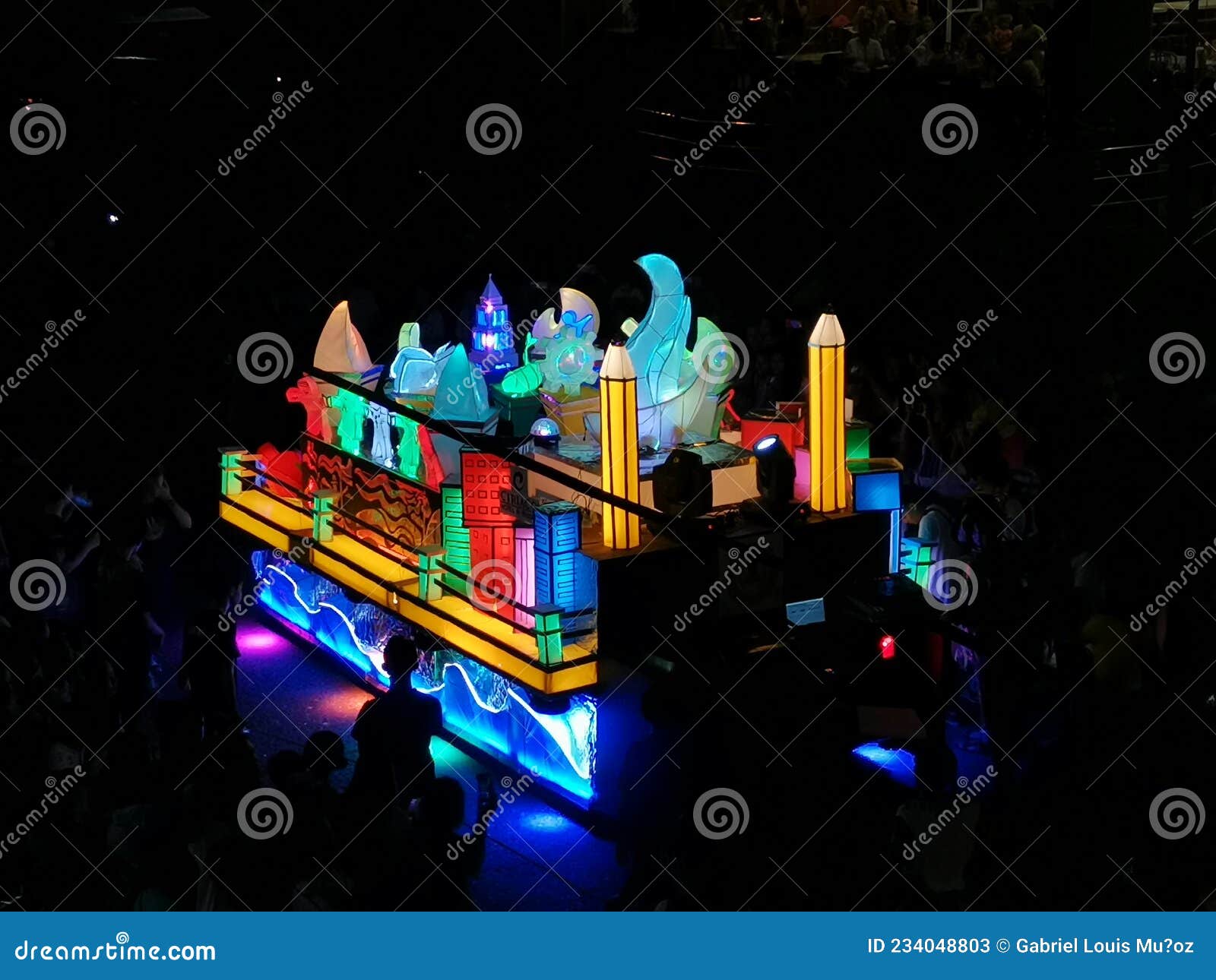 Parade of Lights stock image. Image of meaning, lights - 234048803