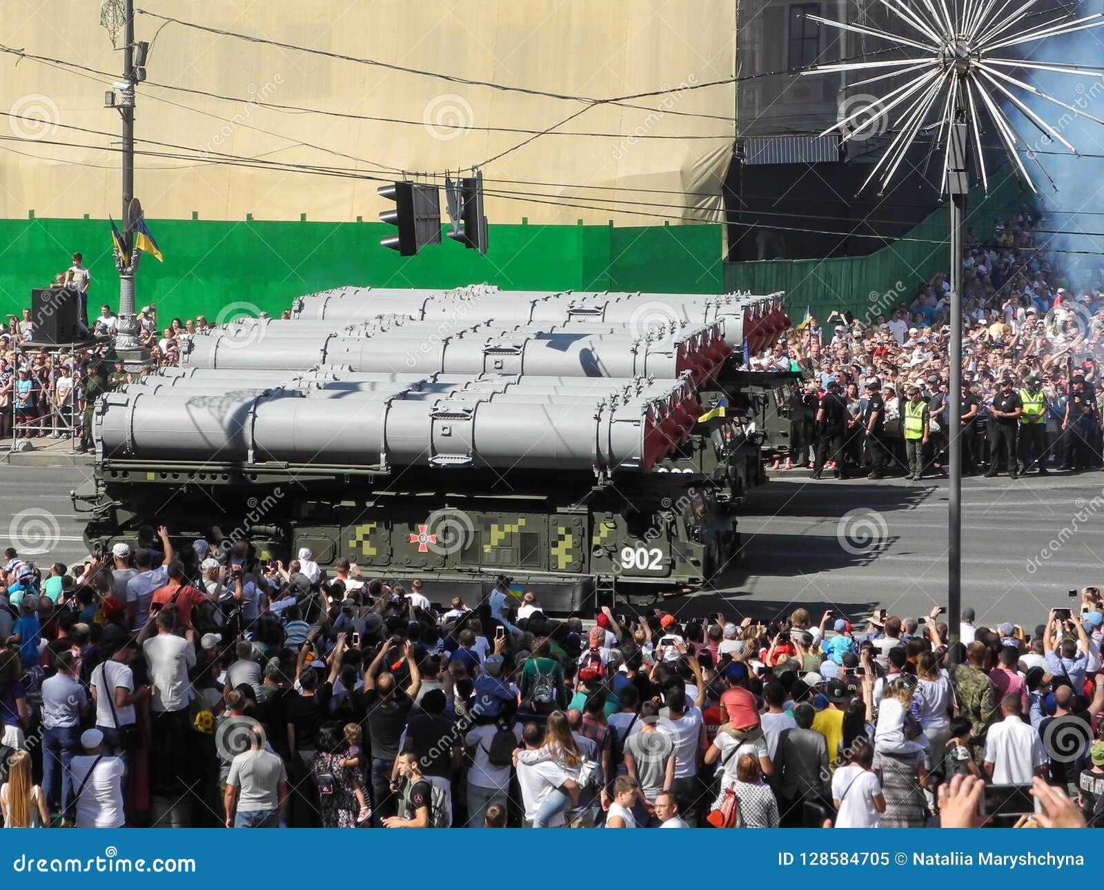 A Parade of Military Hardware in Kiev in Ukraine 2018 Editorial Image ...