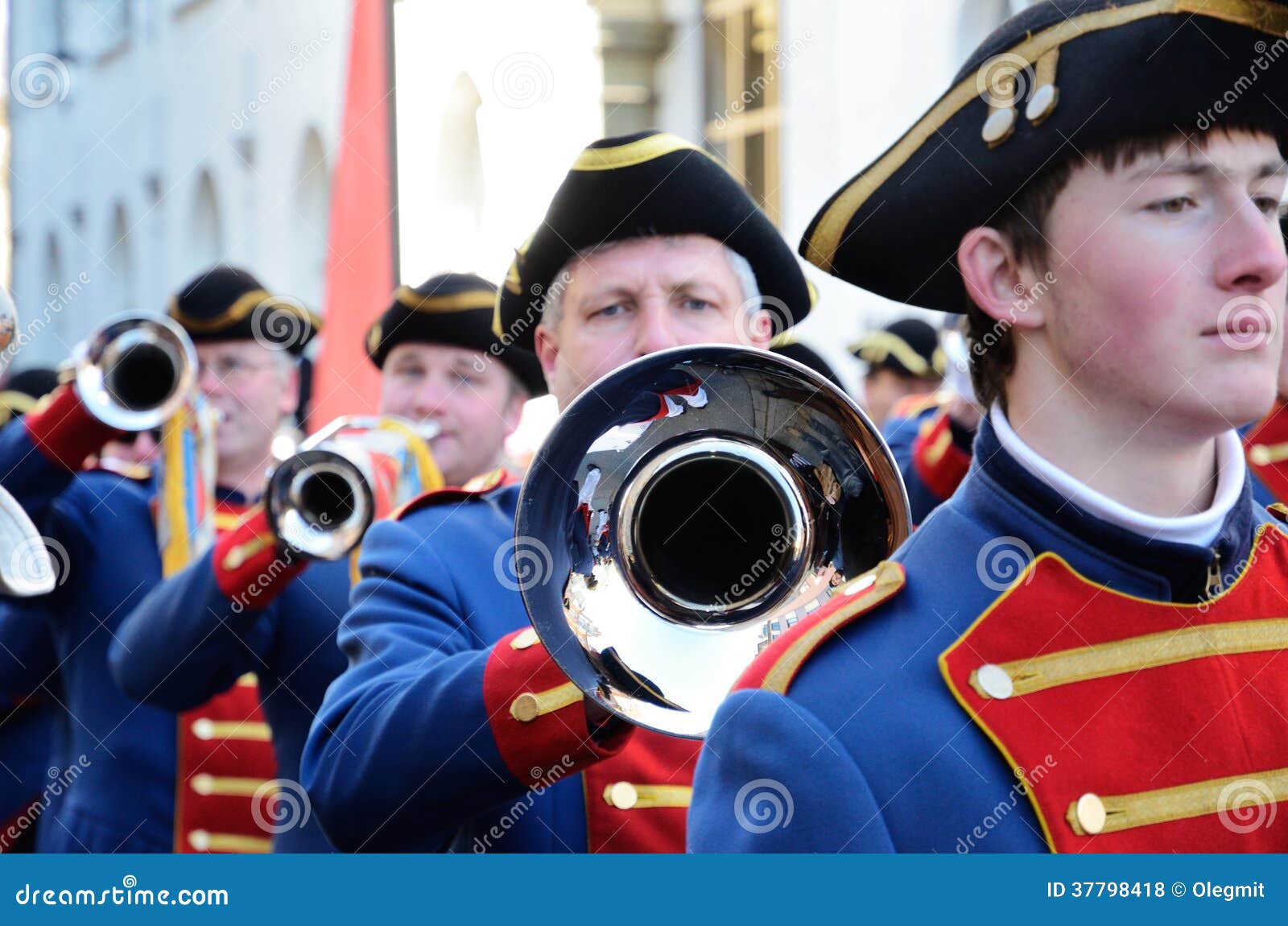 Parade of Orchestras at the German Carnival Fastnacht Editorial Stock ...