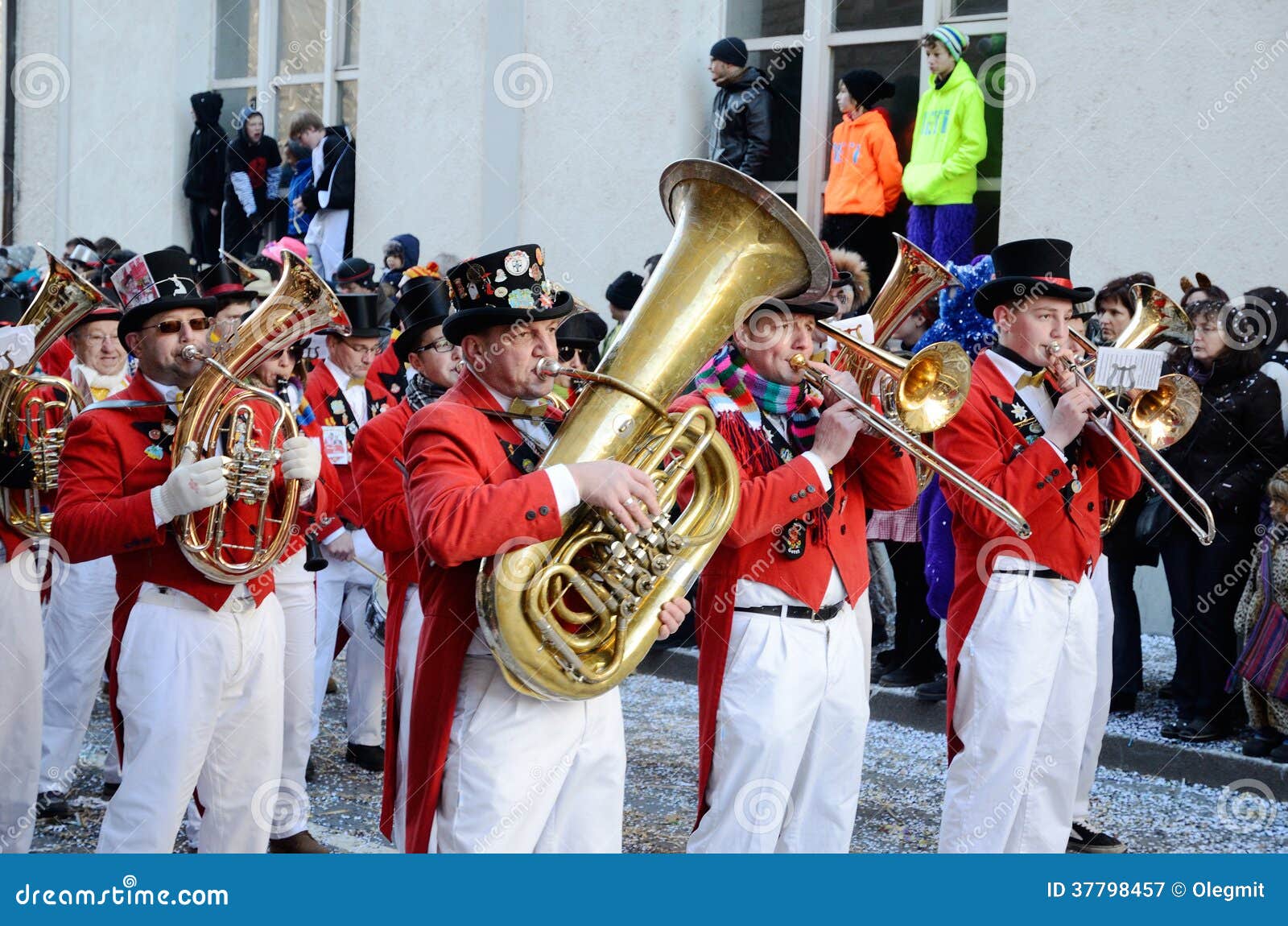 Parade of Orchestras at the German Carnival Fastnacht Editorial ...
