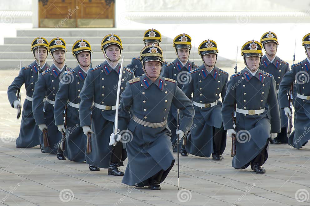 Parade of President Putin Guards Editorial Stock Photo - Image of ...