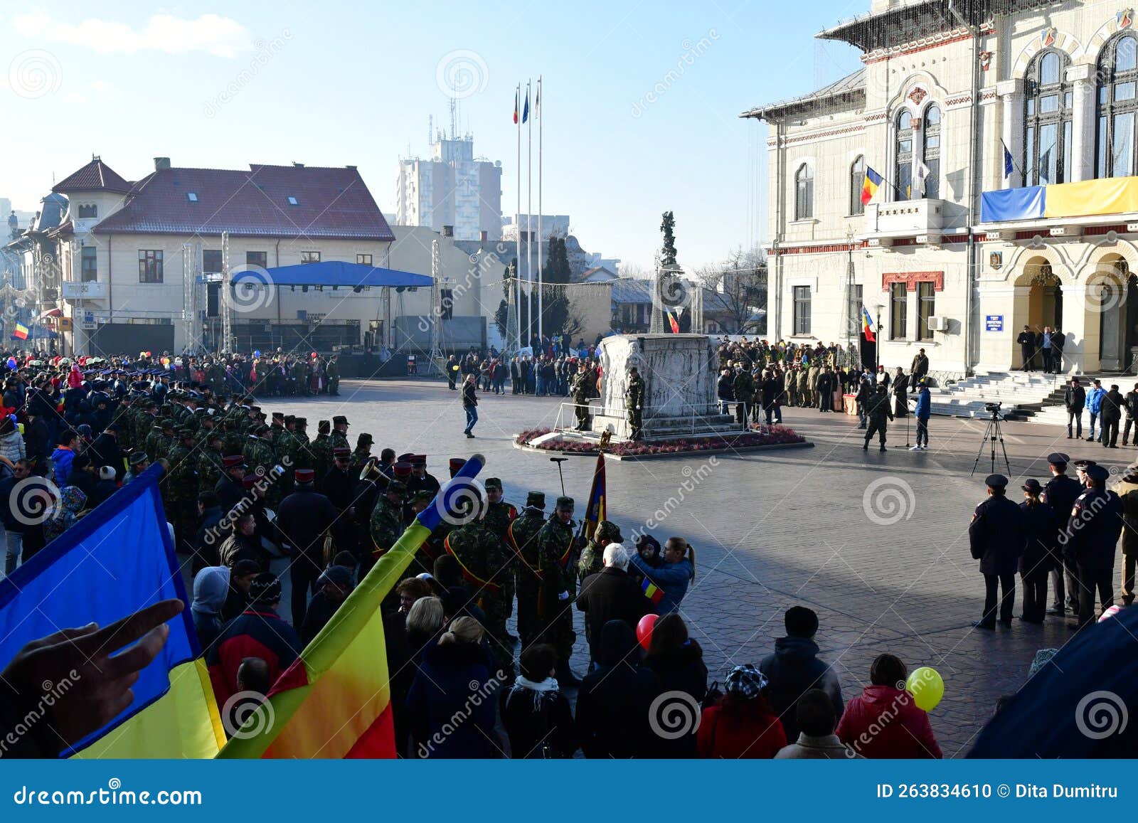 Parade and Promenade on the National Day of Romania Editorial Image ...