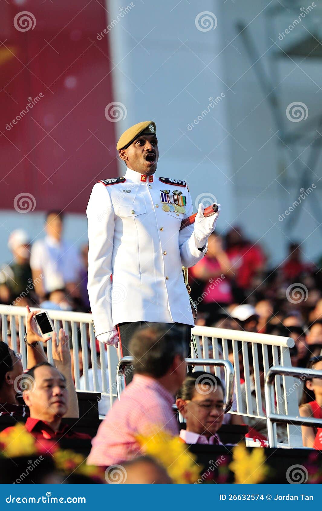 Parade RSM MWO Kannan Tamizh Giving Command Editorial Stock Image ...
