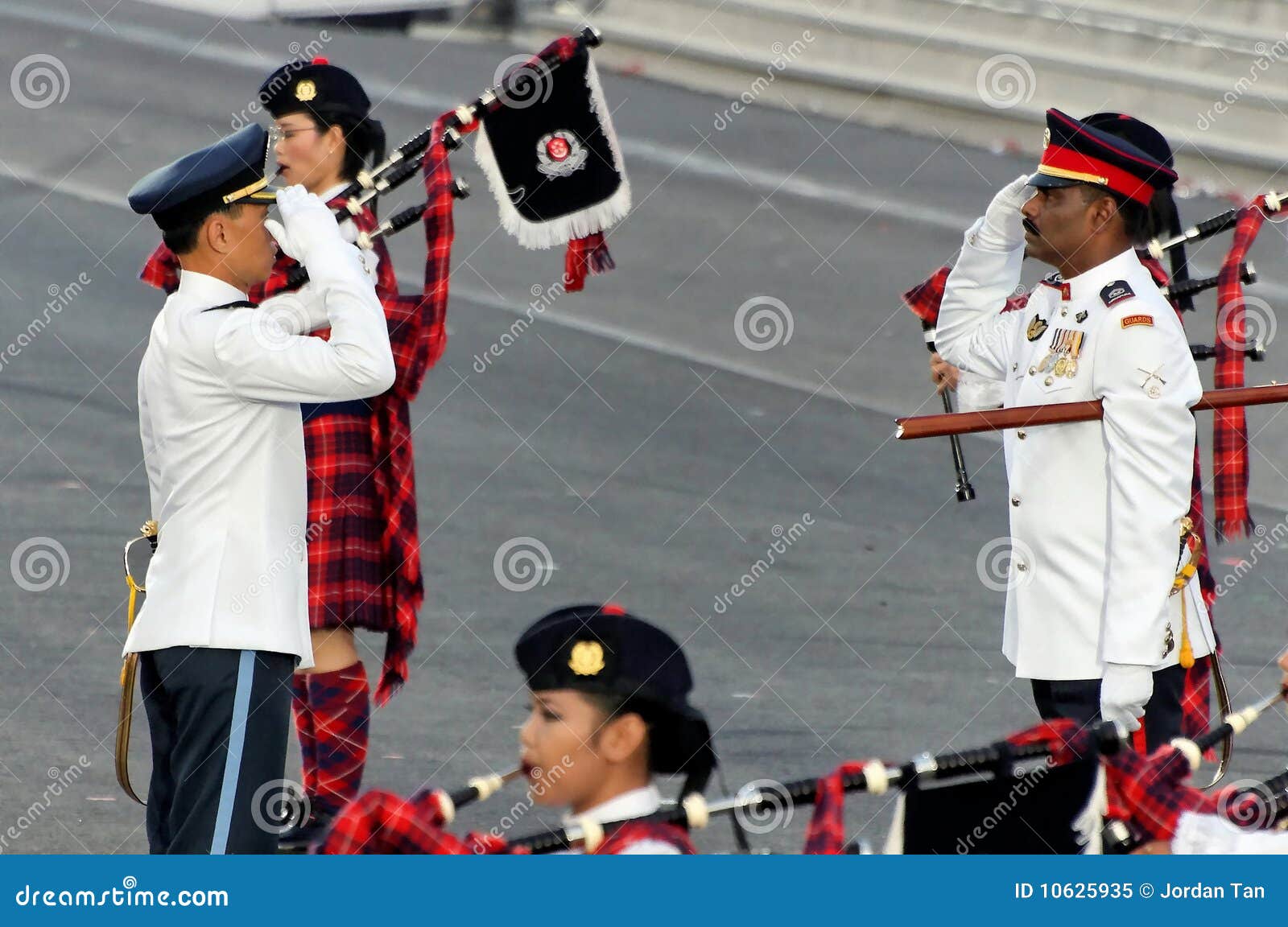 Sergeant Major Giving Command As Troop March Past Editorial Image ...
