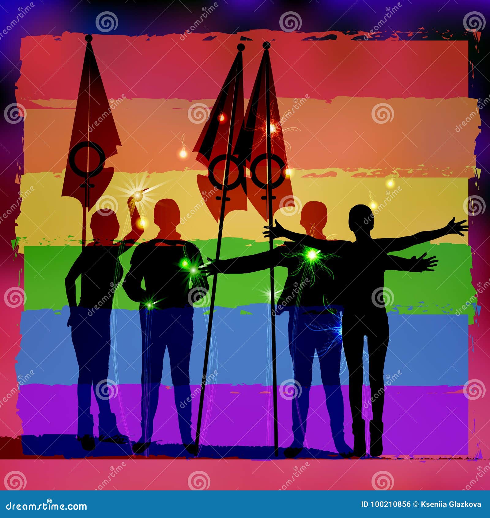 Parade Of Sexual Minorities Concept Stock Illustration Illustration