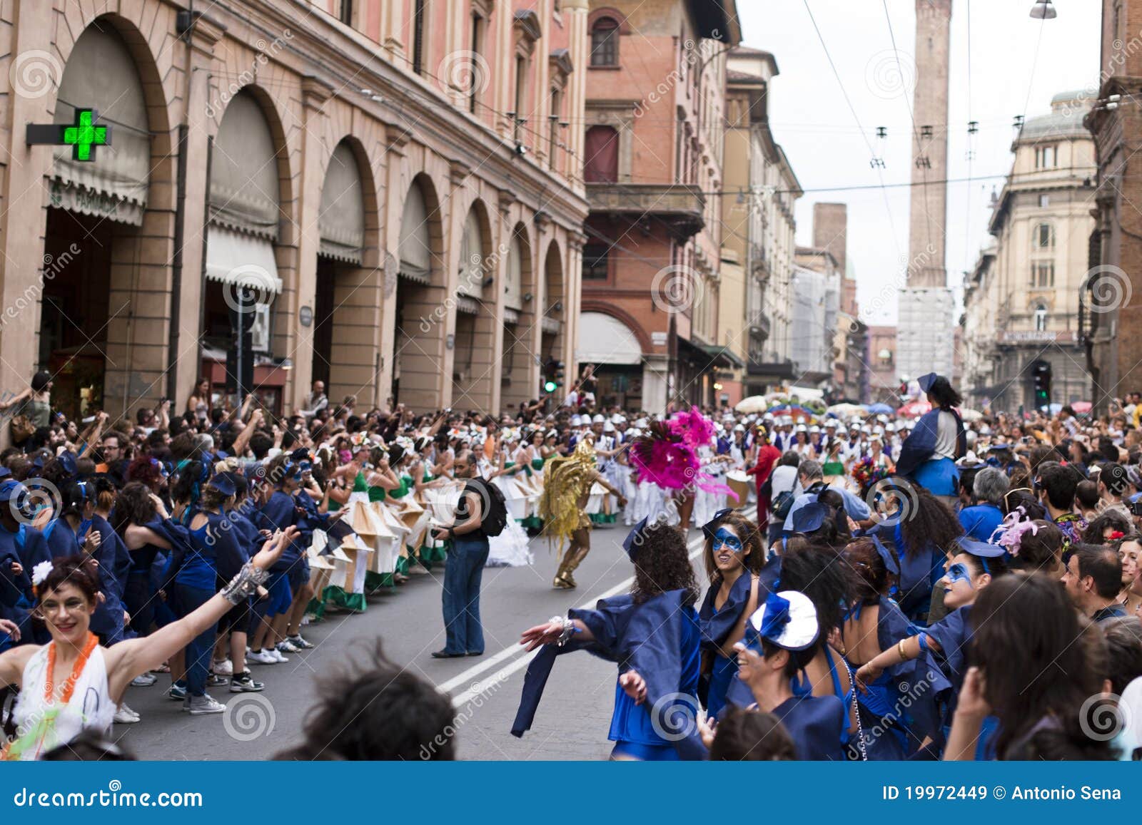 Parade show in street editorial stock image. Image of event - 19972449