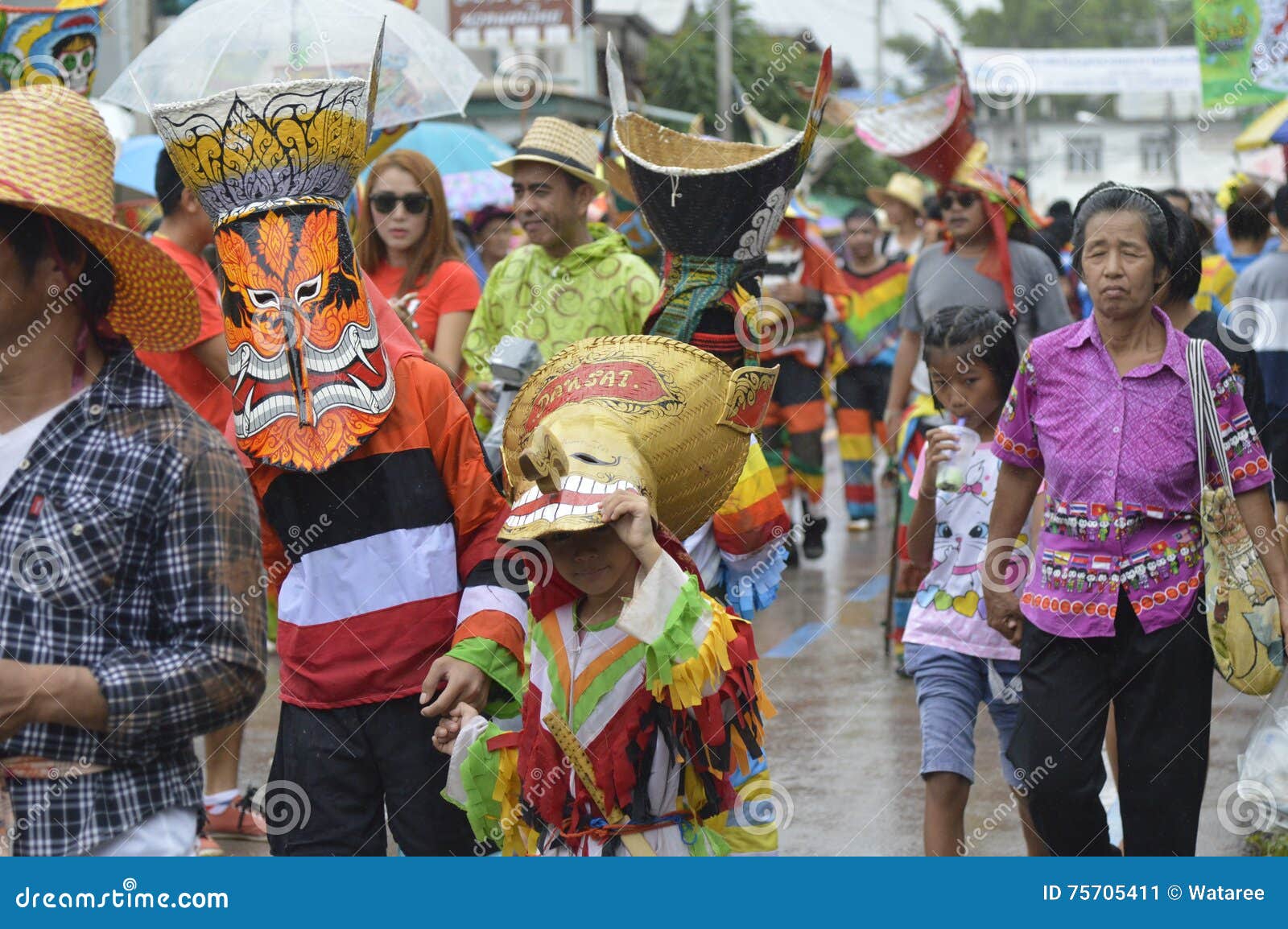 Parade Thailand Traditional Ghost Festival Editorial Photo - Image of ...