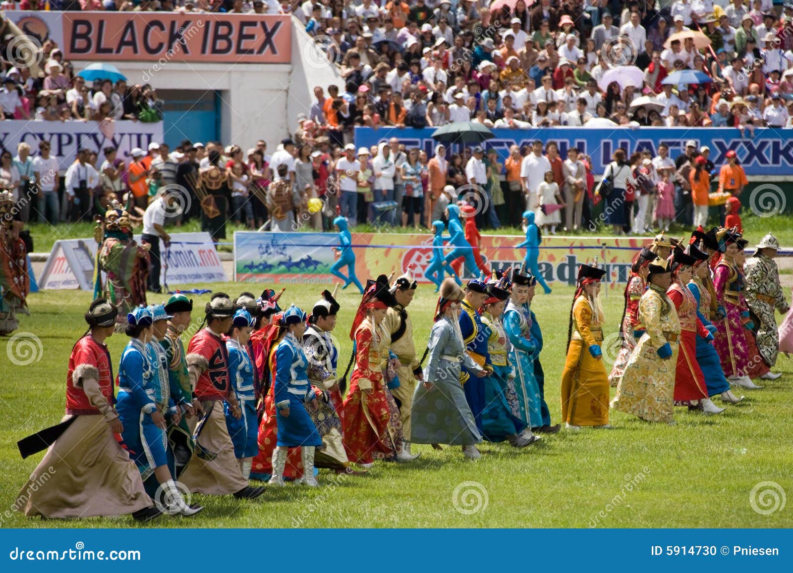 Parade of Traditional Mongolian Costumes Editorial Image - Image of ...