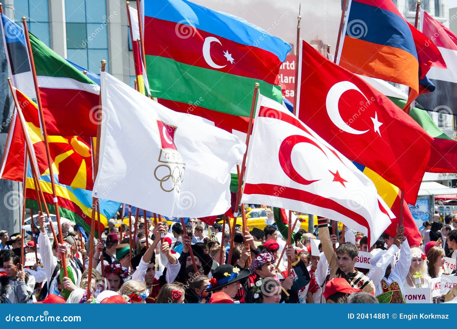 Parade of the World Youth, Istanbul, Turkey Editorial Photo - Image of ...