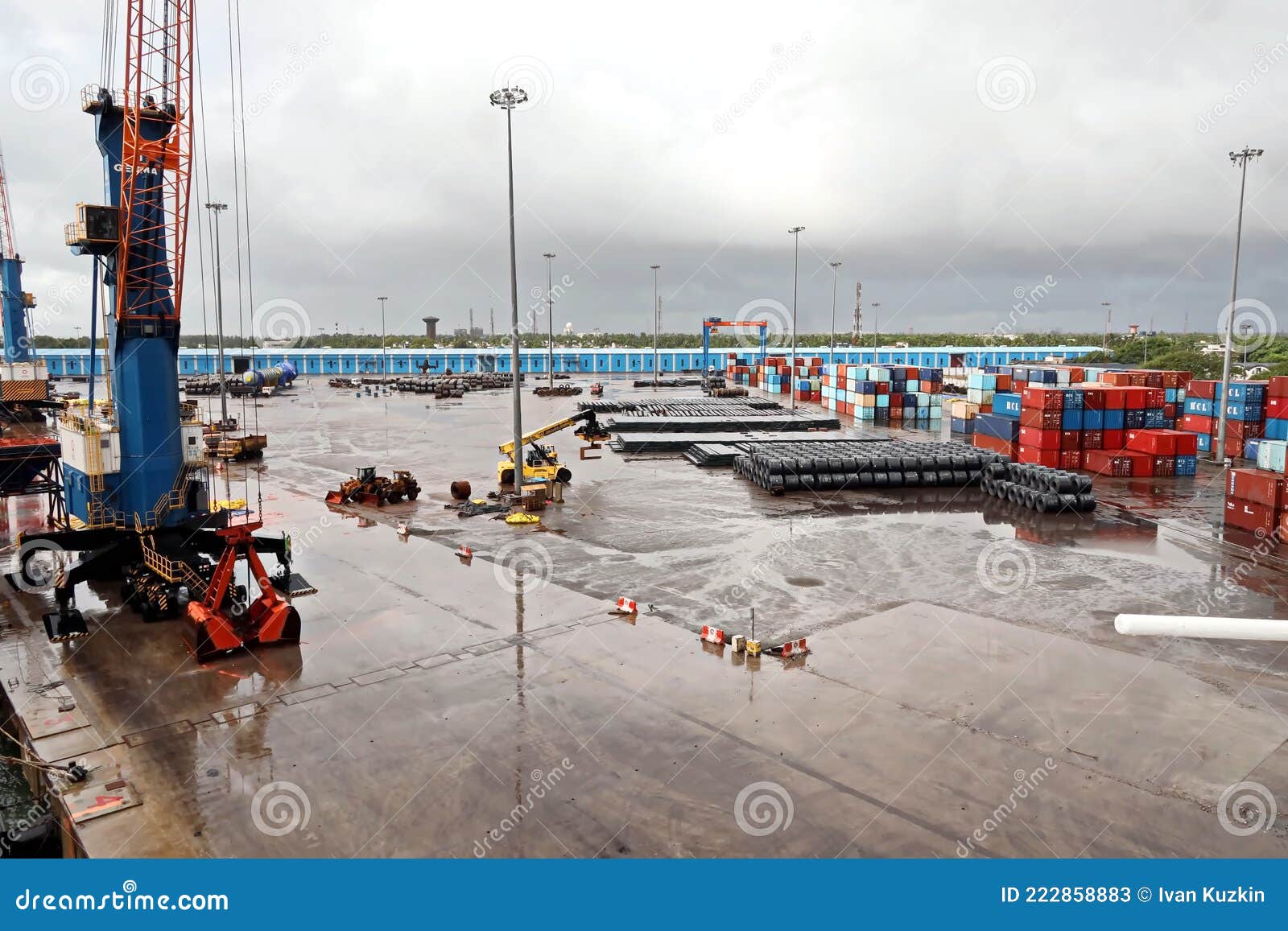 Paradeep, India, October,21, 2020. Cargo Terminal for Unloading Bulk ...