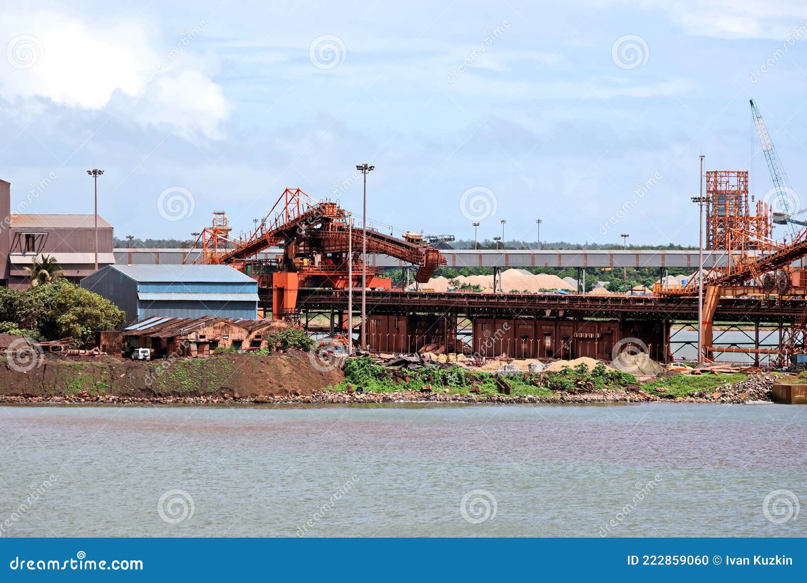 Paradeep, India, October,21, 2020. Cargo Terminal for Unloading Bulk ...