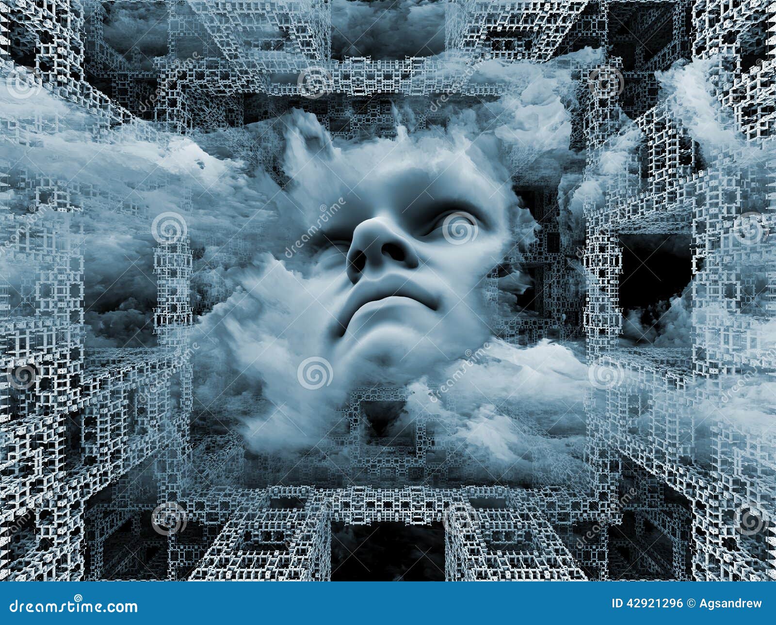 Paradigm of the Mind stock illustration. Illustration of laboratory ...