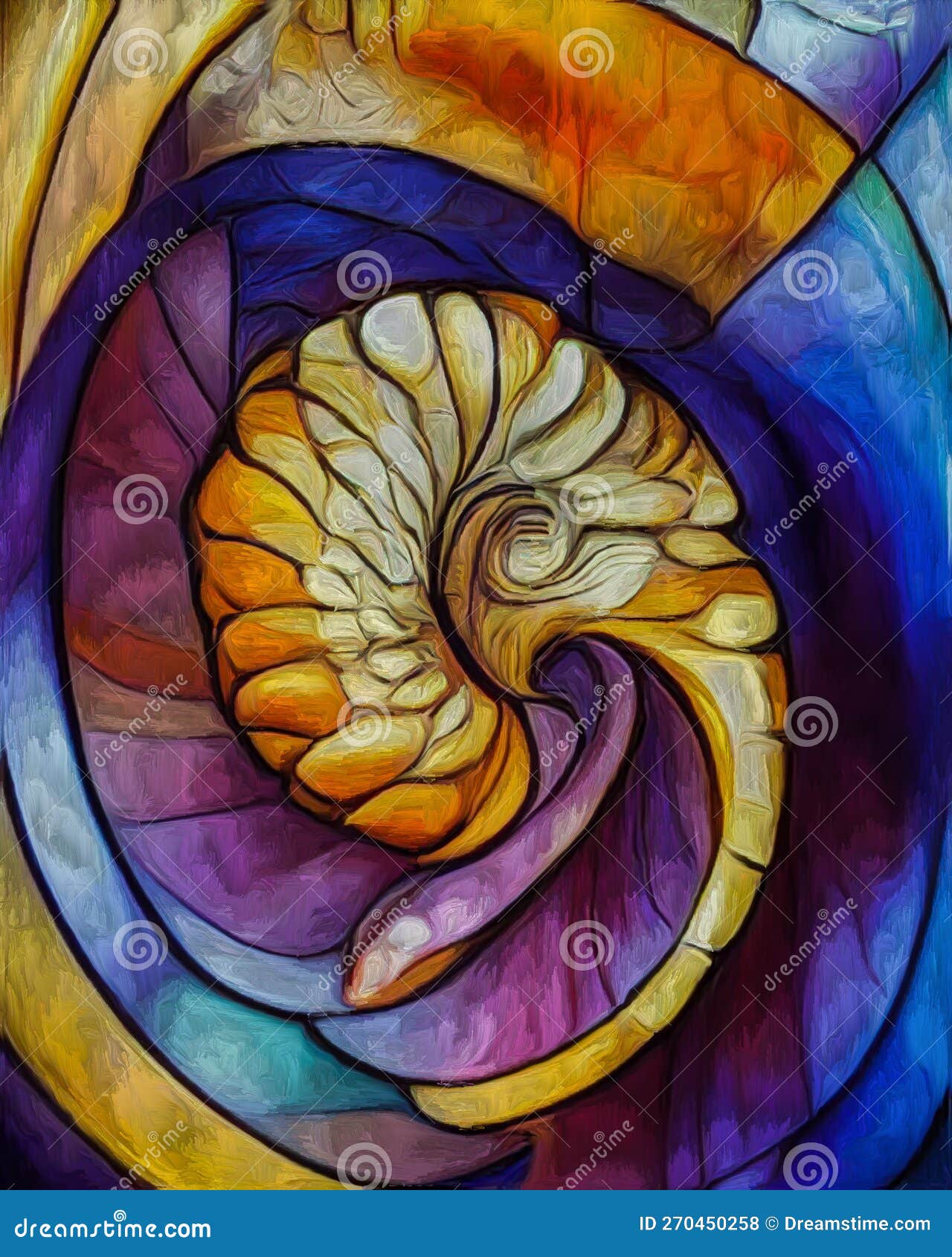 Paradigm of Nautilus stock illustration. Illustration of composition ...