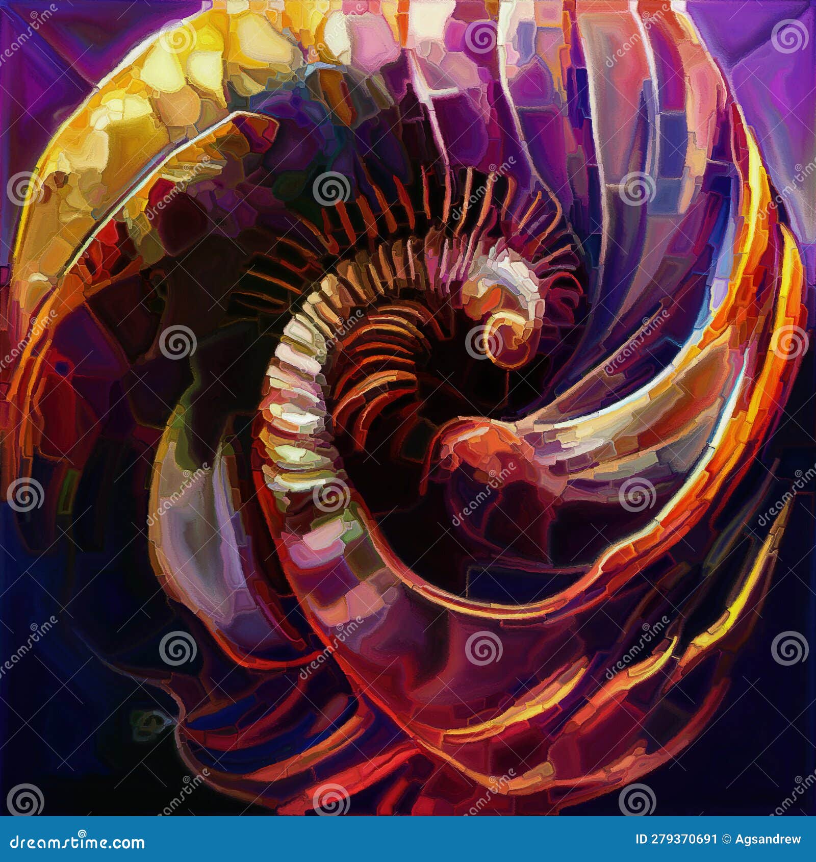 Paradigm of Nautilus stock illustration. Illustration of abstract ...