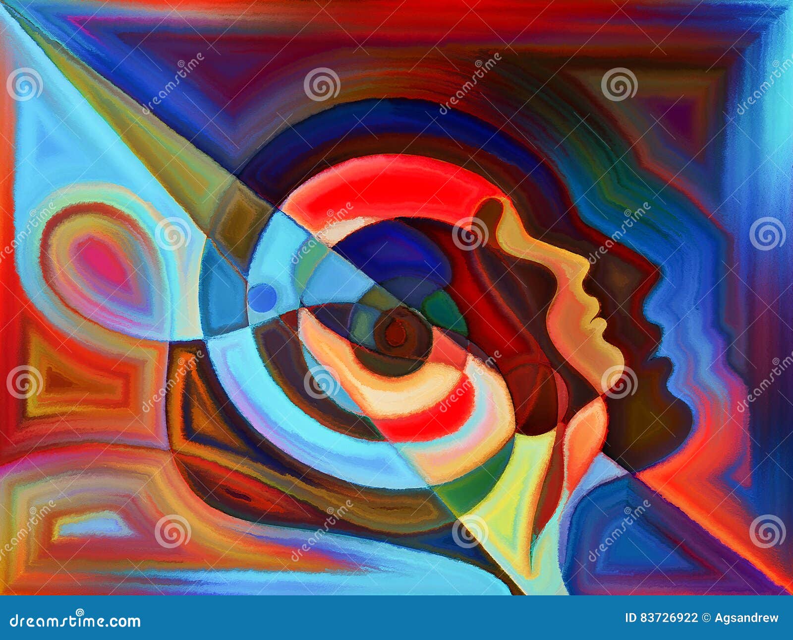 Paradigm of Perception stock illustration. Illustration of colorful ...