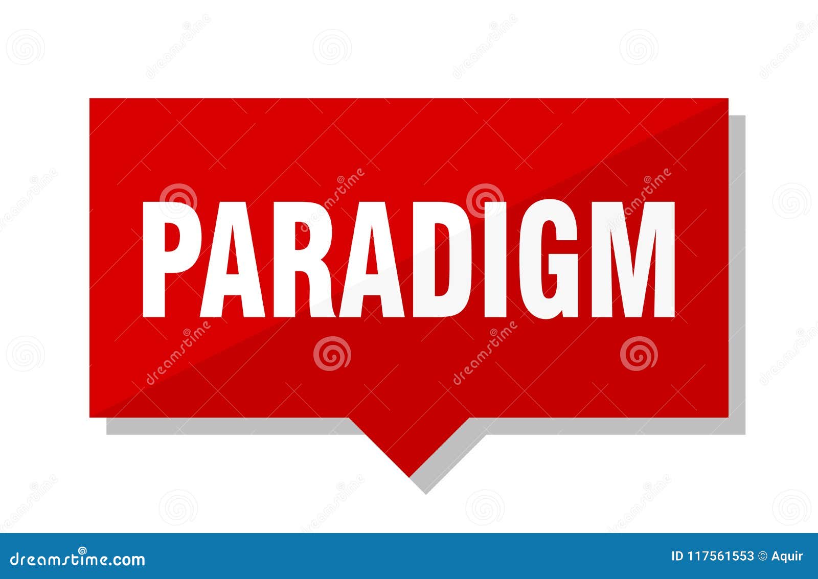 Paradigm red tag stock vector. Illustration of sticker - 117561553