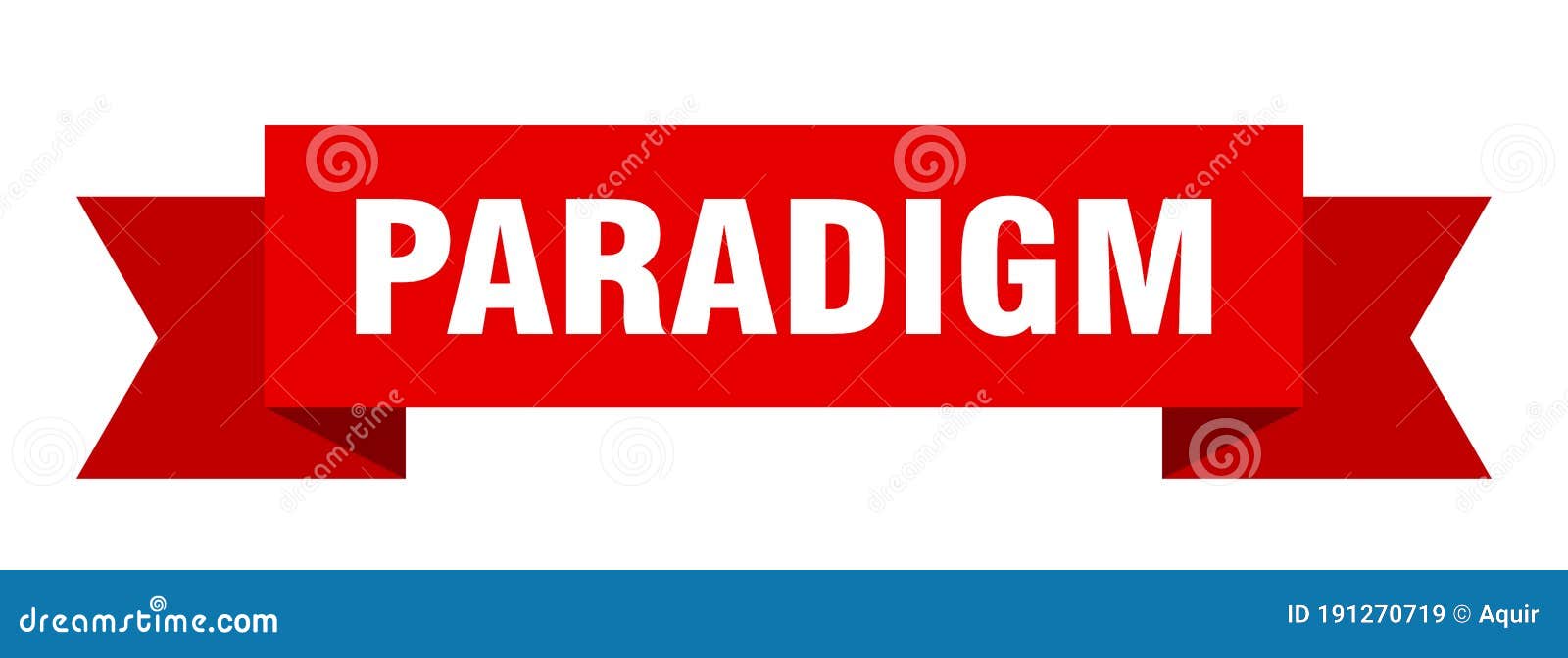 Paradigm ribbon. stock vector. Illustration of background - 191270719