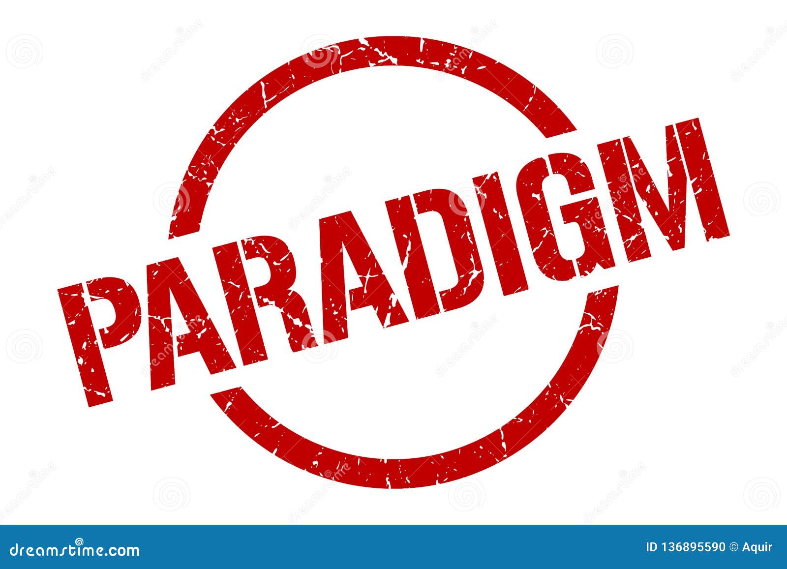 Paradigm stamp stock vector. Illustration of isolated - 136895590