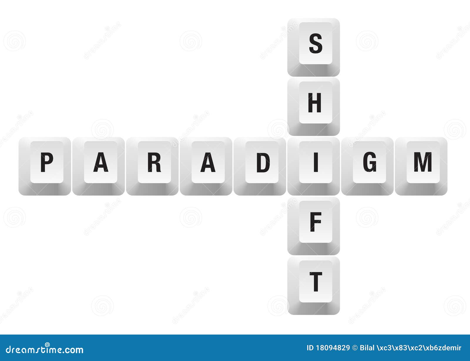 Paradigm shift key stock vector. Illustration of social - 18094829