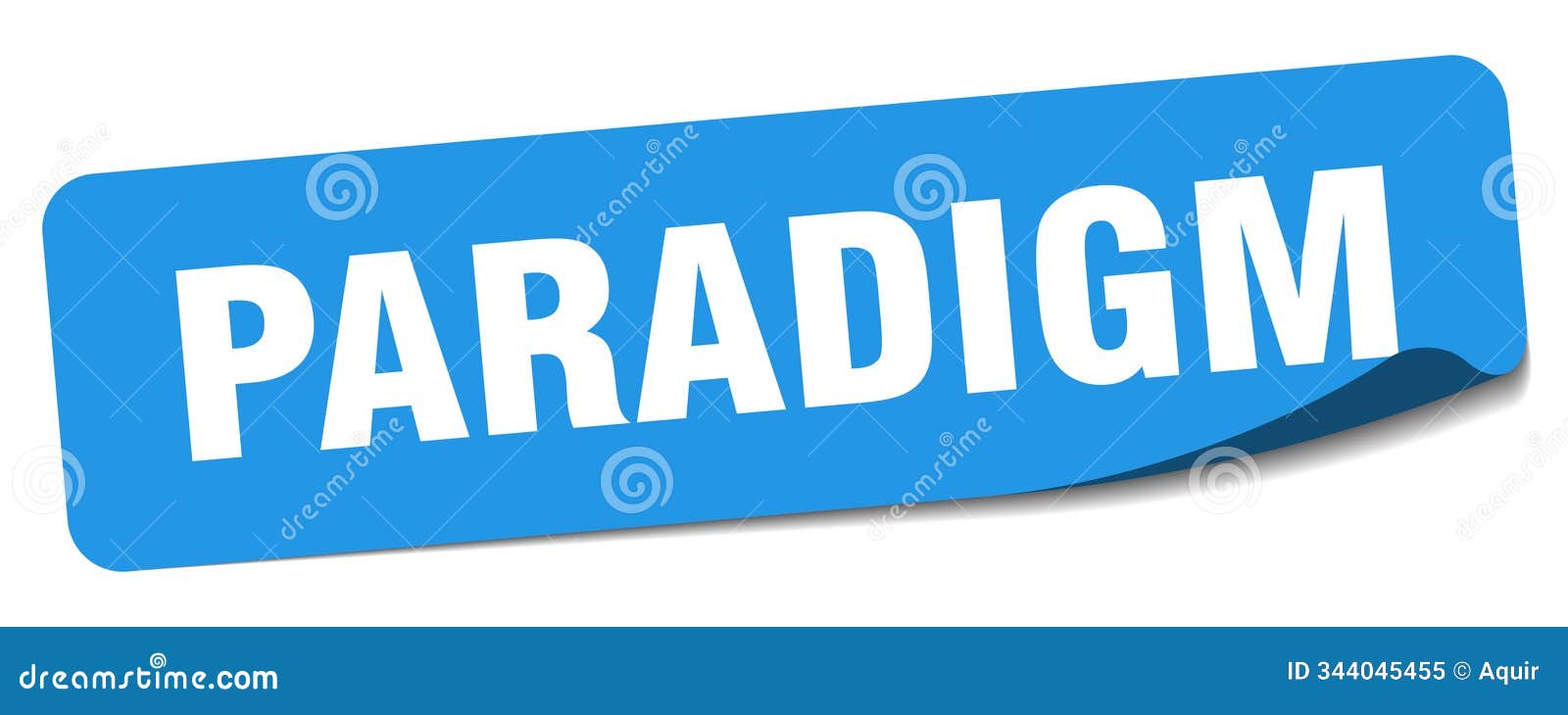 Paradigm Sticker. Paradigm Label Stock Vector - Illustration of white ...