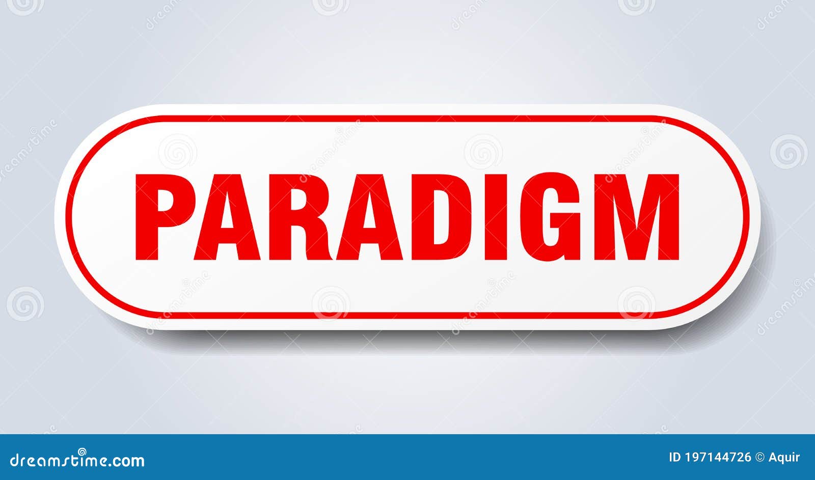 Paradigm Sticker. Paradigm Sign On Transparent Background Vector ...