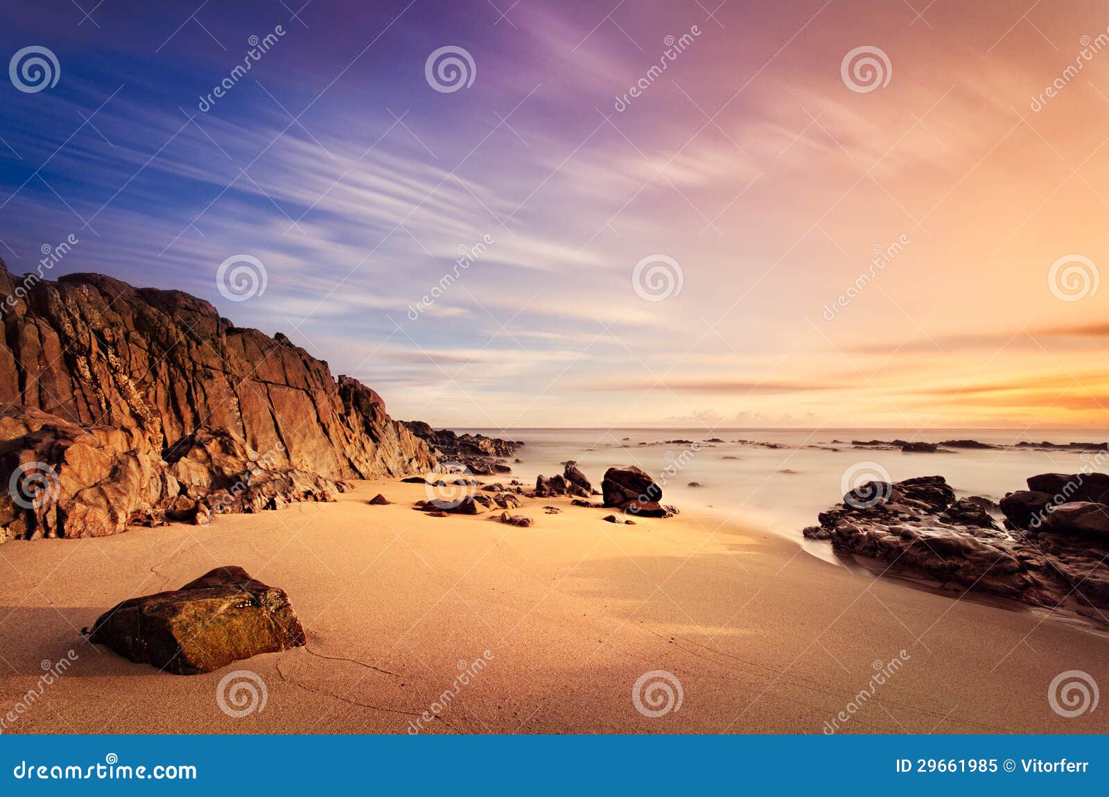 Paradise beach scene stock image. Image of outside, natural - 29661985